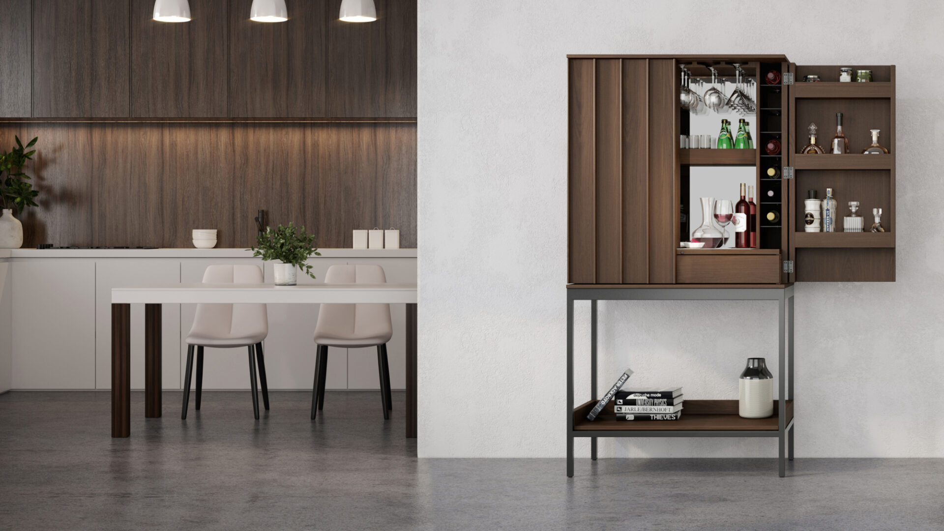 Cosmo 5720 Home Bar & Bar Cabinet | BDI Furniture