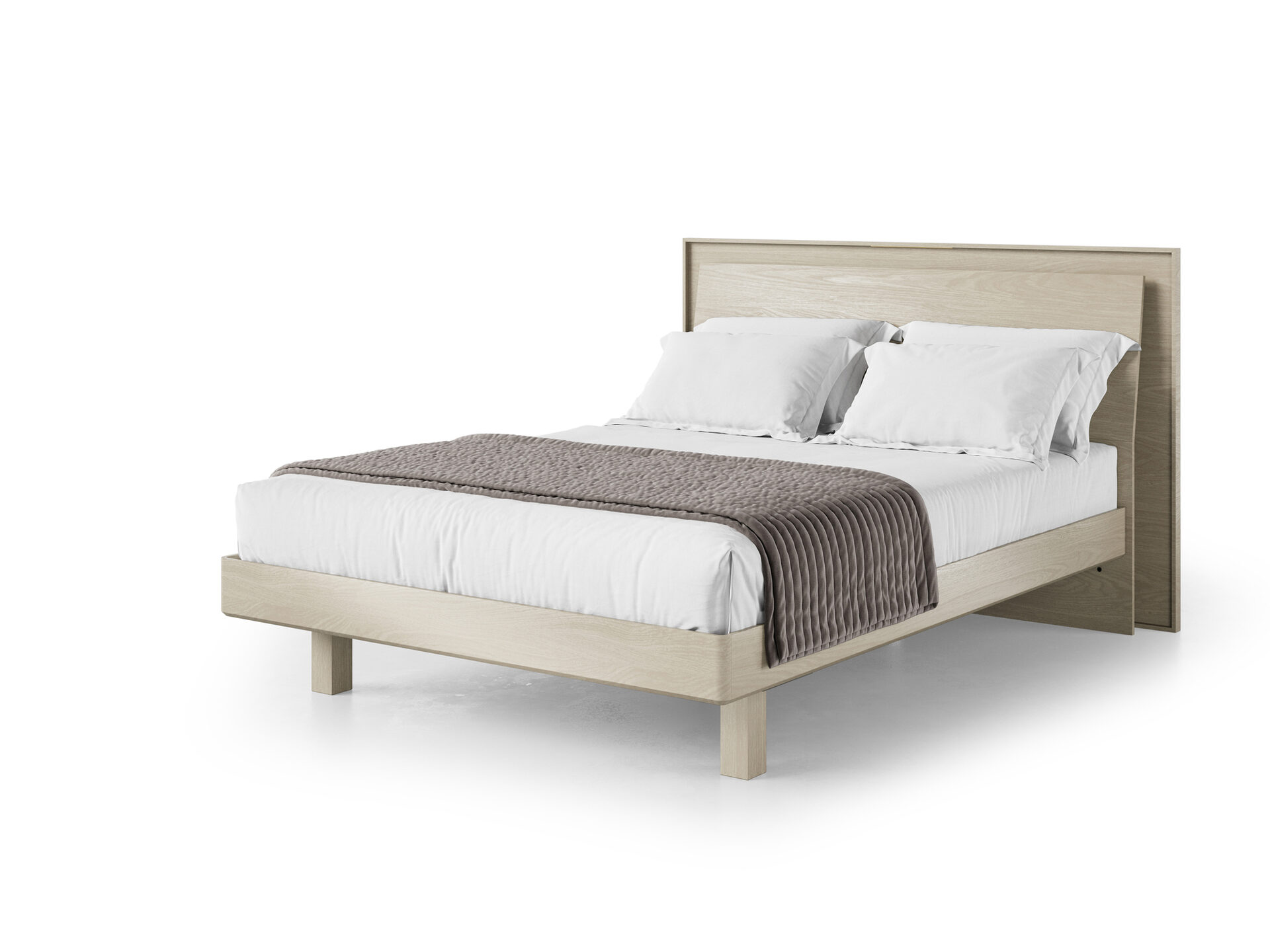 KAVA 9617 | Modern Queen Bed With Built-in Charging & Lighting | BDI Furniture
