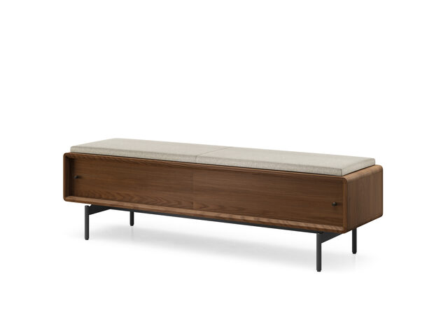 LINQ 9101 Storage Bench | Fabric Cushion | BDI Furniture