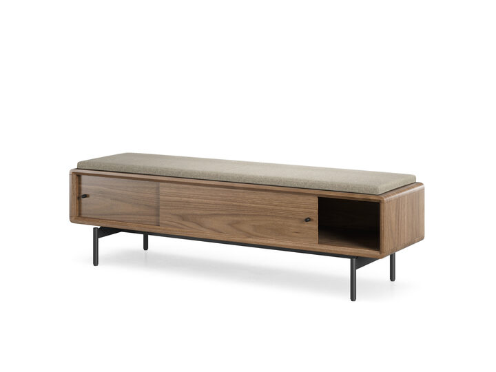 LINQ 9101 Storage Bench | Fabric Cushion | BDI Furniture