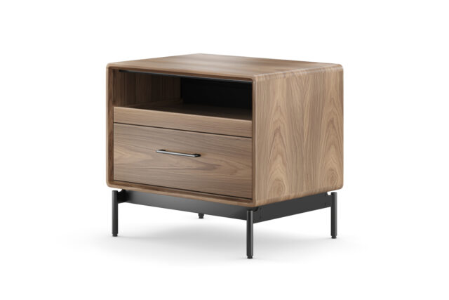 LINQ 9182 28-inch Modern Nightstand With Charging Station | BDI Furniture