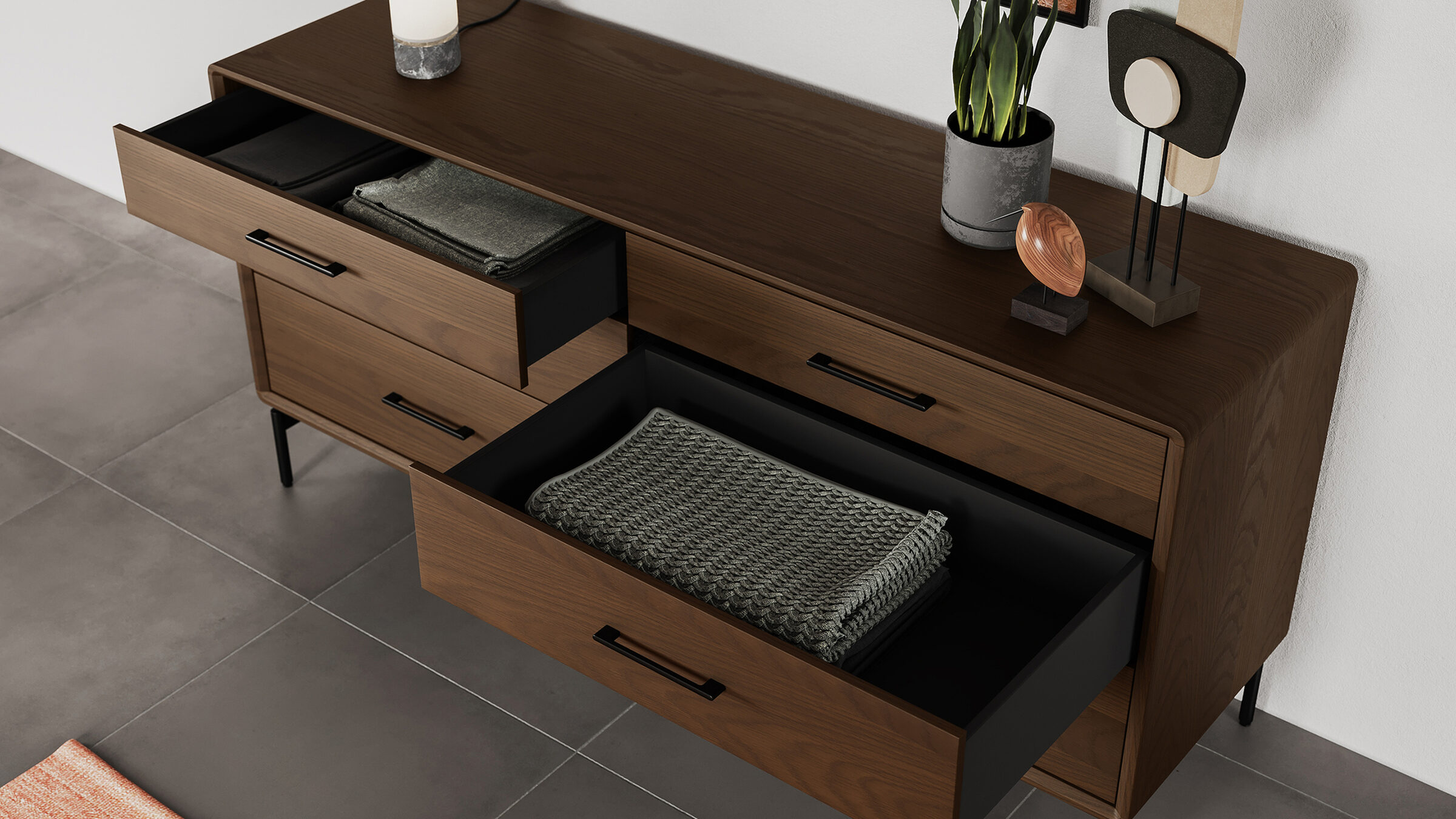 LINQ 9186 Wide 6-Drawer Modern Dresser | BDI Furniture