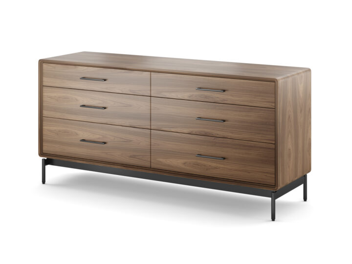 LINQ 9186 Wide 6-Drawer Modern Dresser | BDI Furniture