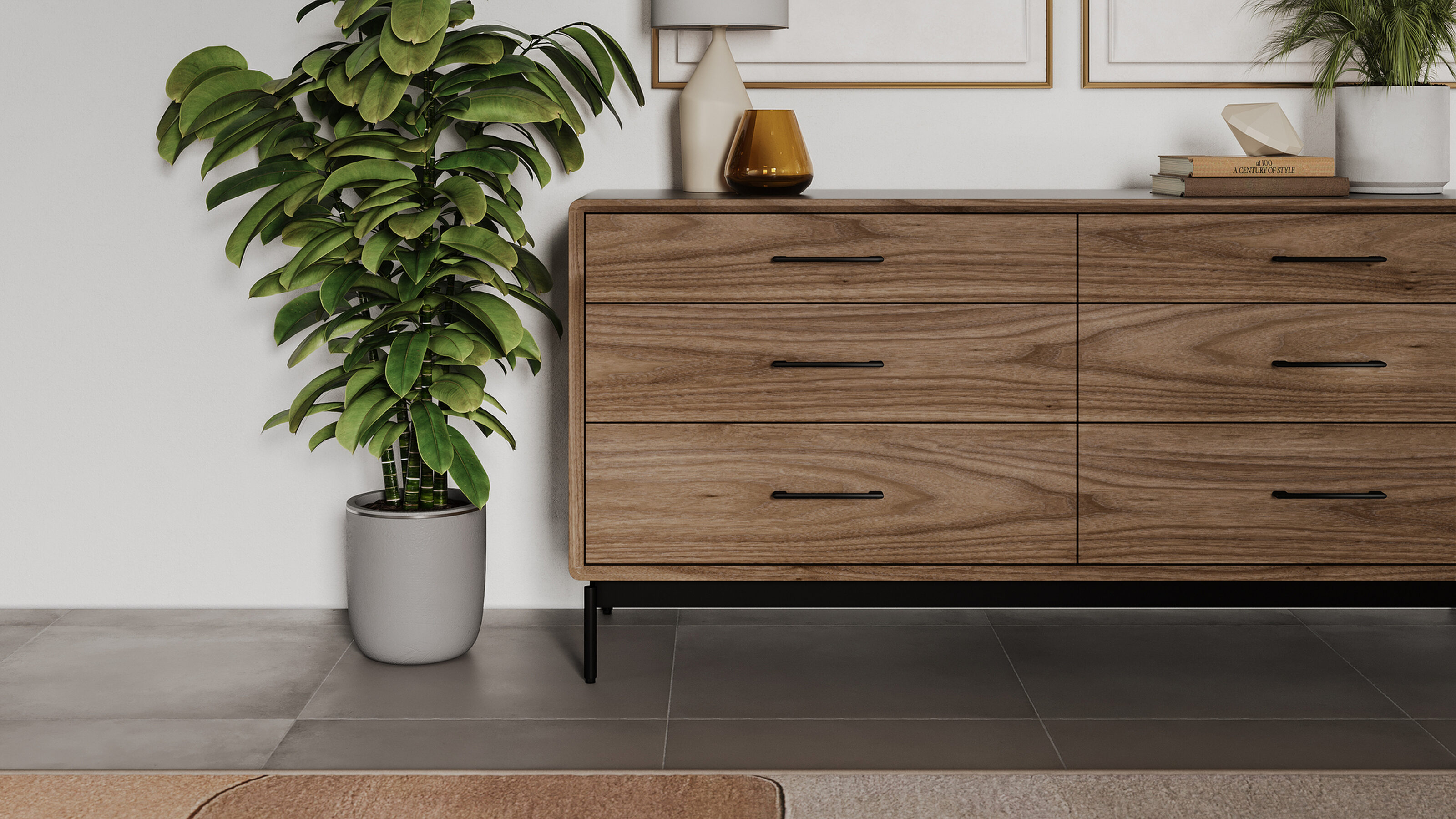 LINQ 9186 Wide 6-Drawer Modern Dresser | BDI Furniture