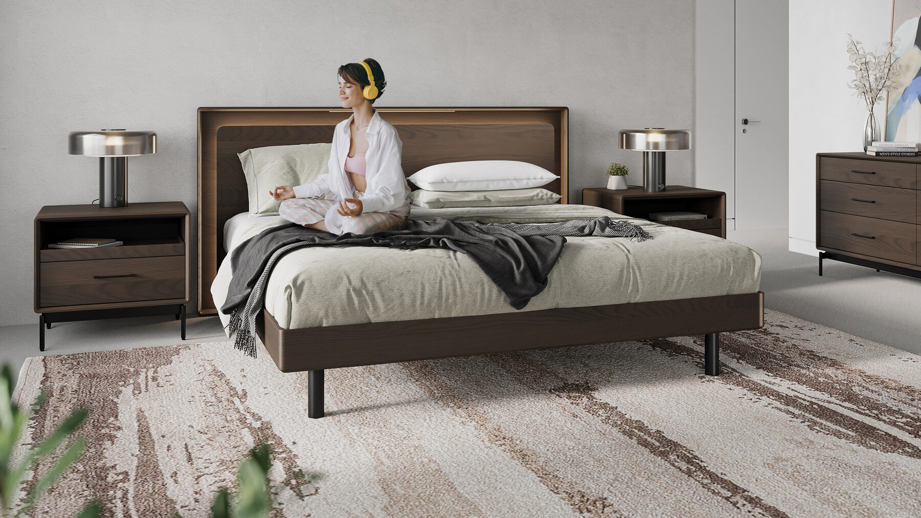 LINQ 9186 Wide 6-Drawer Modern Dresser | BDI Furniture