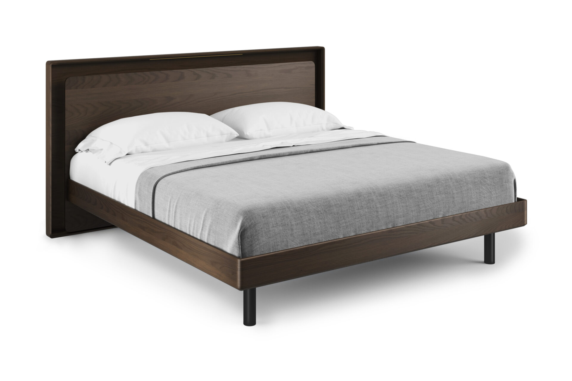 Up-LINQ 9119 Modern King Bed With Charging Stations | BDI Furniture