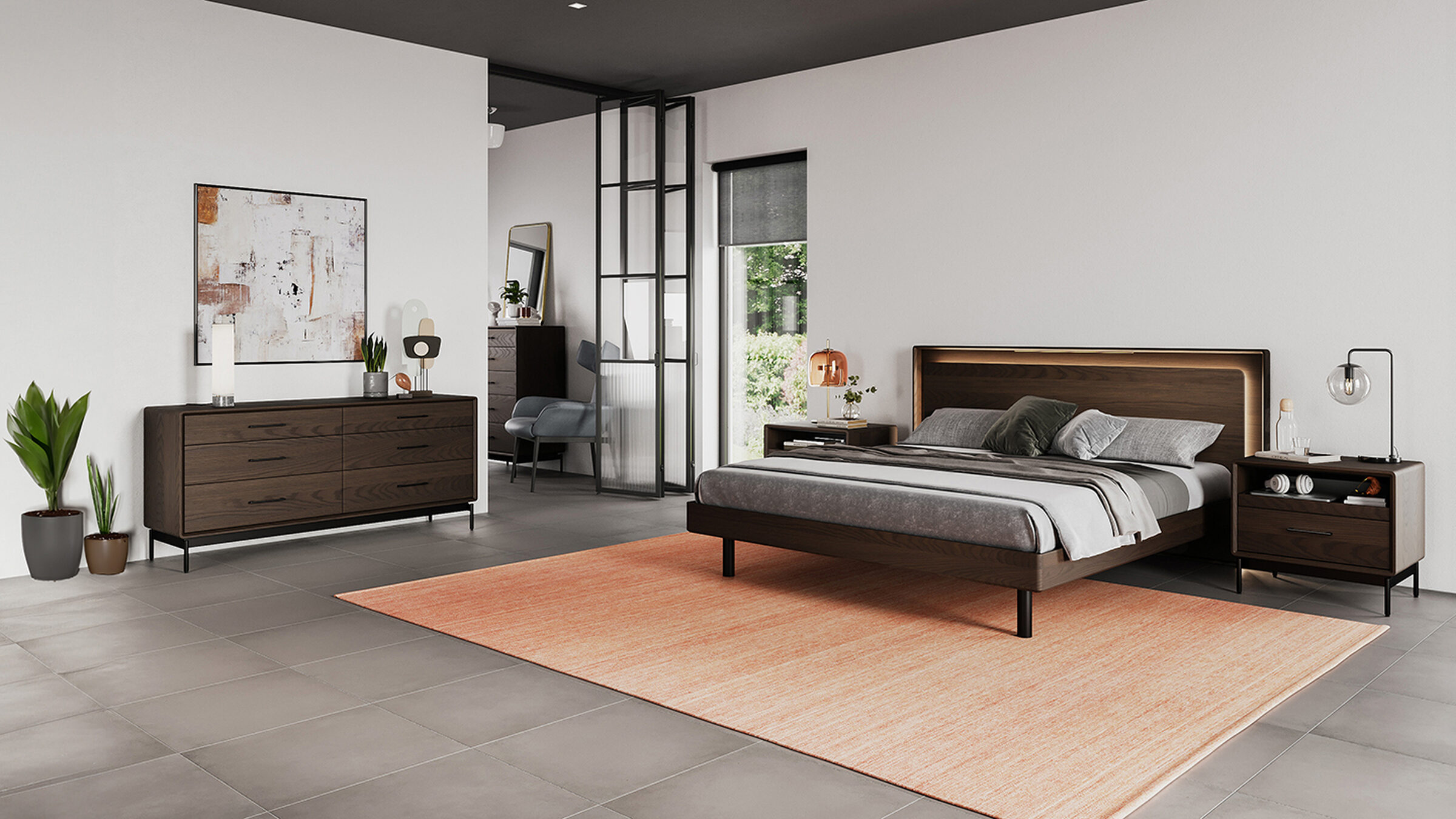 LINQ 9186 Wide 6-Drawer Modern Dresser | BDI Furniture