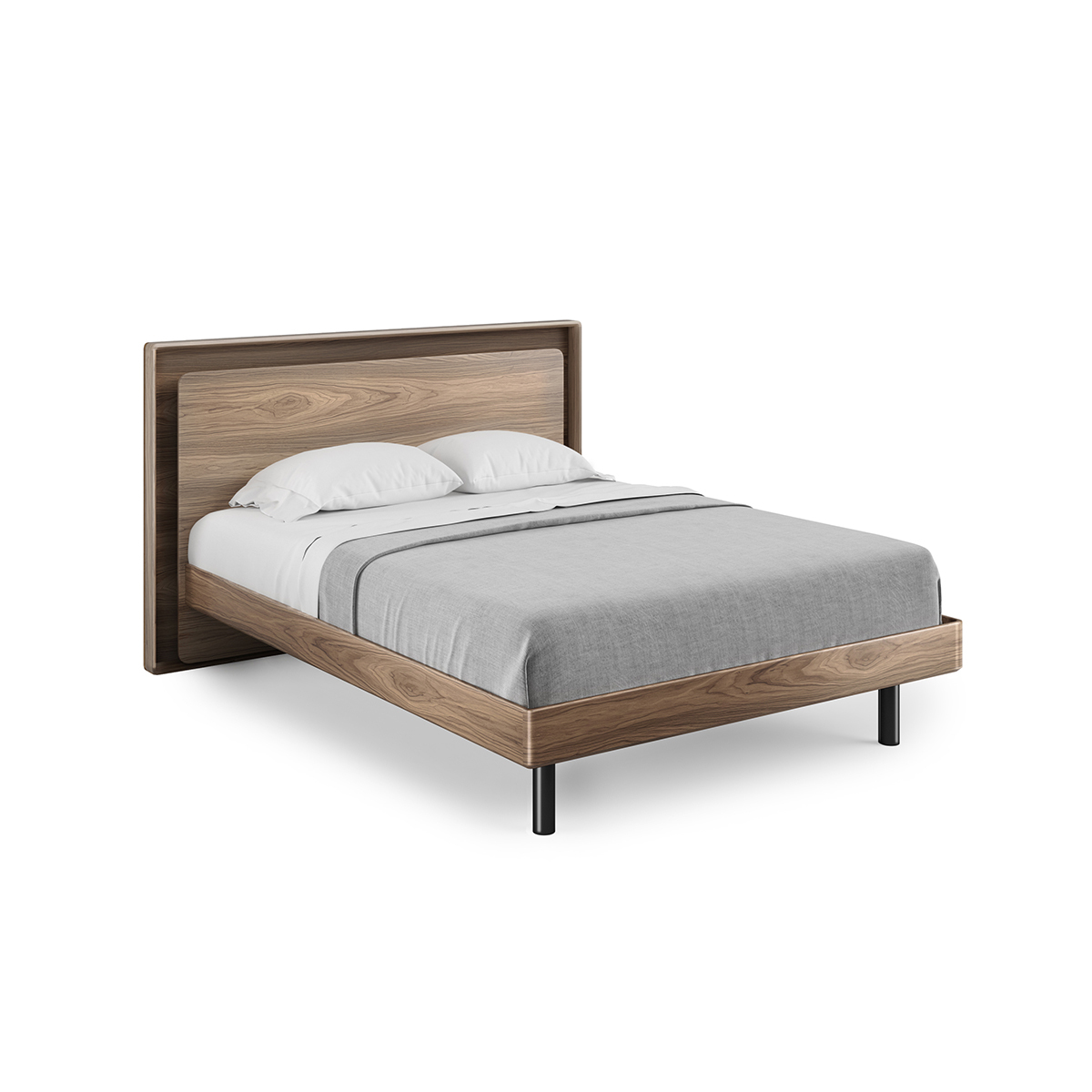 Up-LINQ 9117 Modern Queen Bed With Charging Stations | BDI Furniture