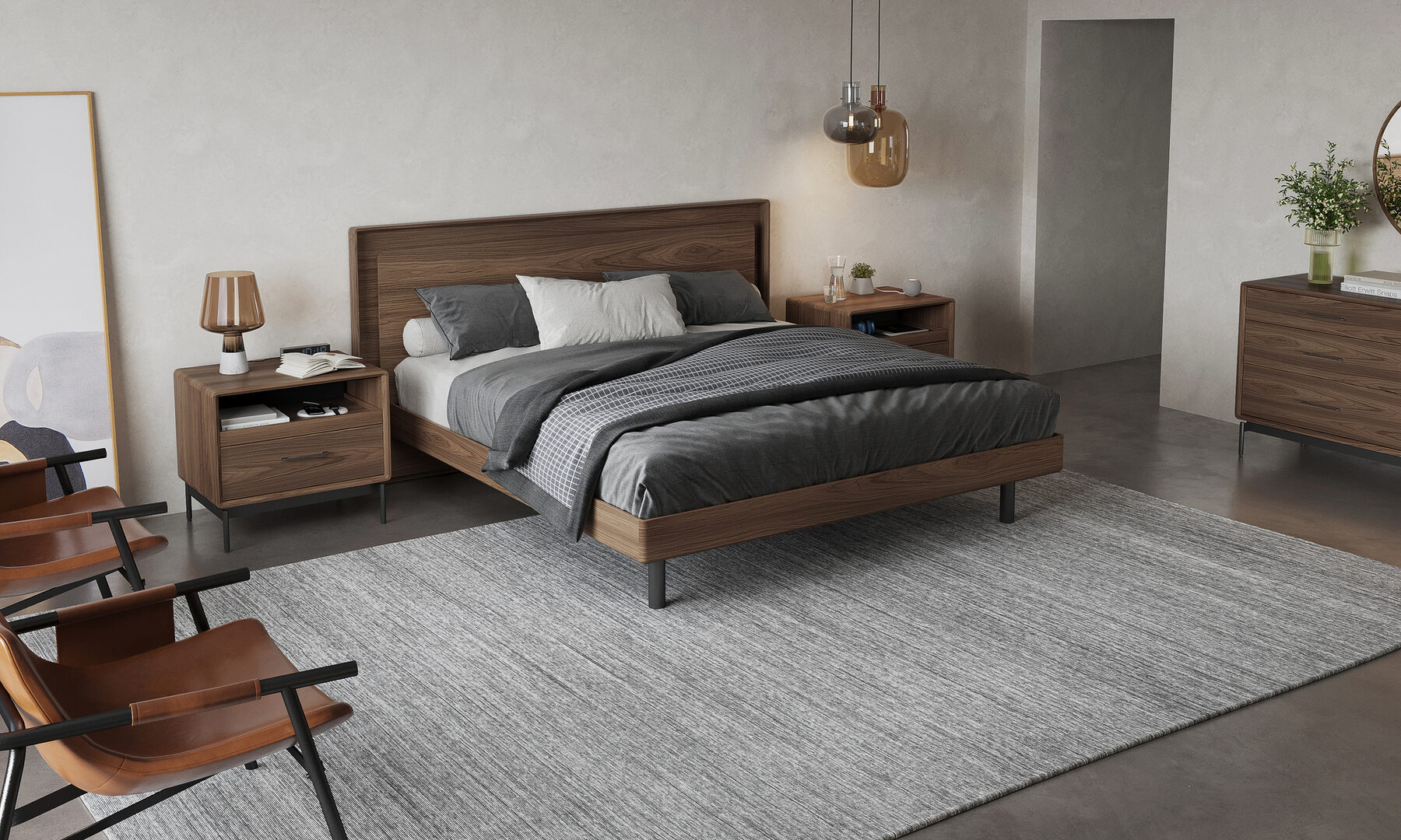 LINQ 9186 Wide 6-Drawer Modern Dresser | BDI Furniture
