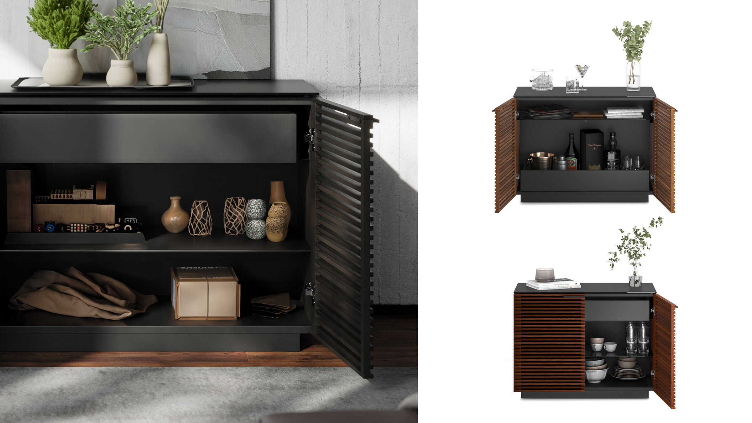 Corridor 8108 Modern 2-Door Storage Cabinet | BDI Furniture