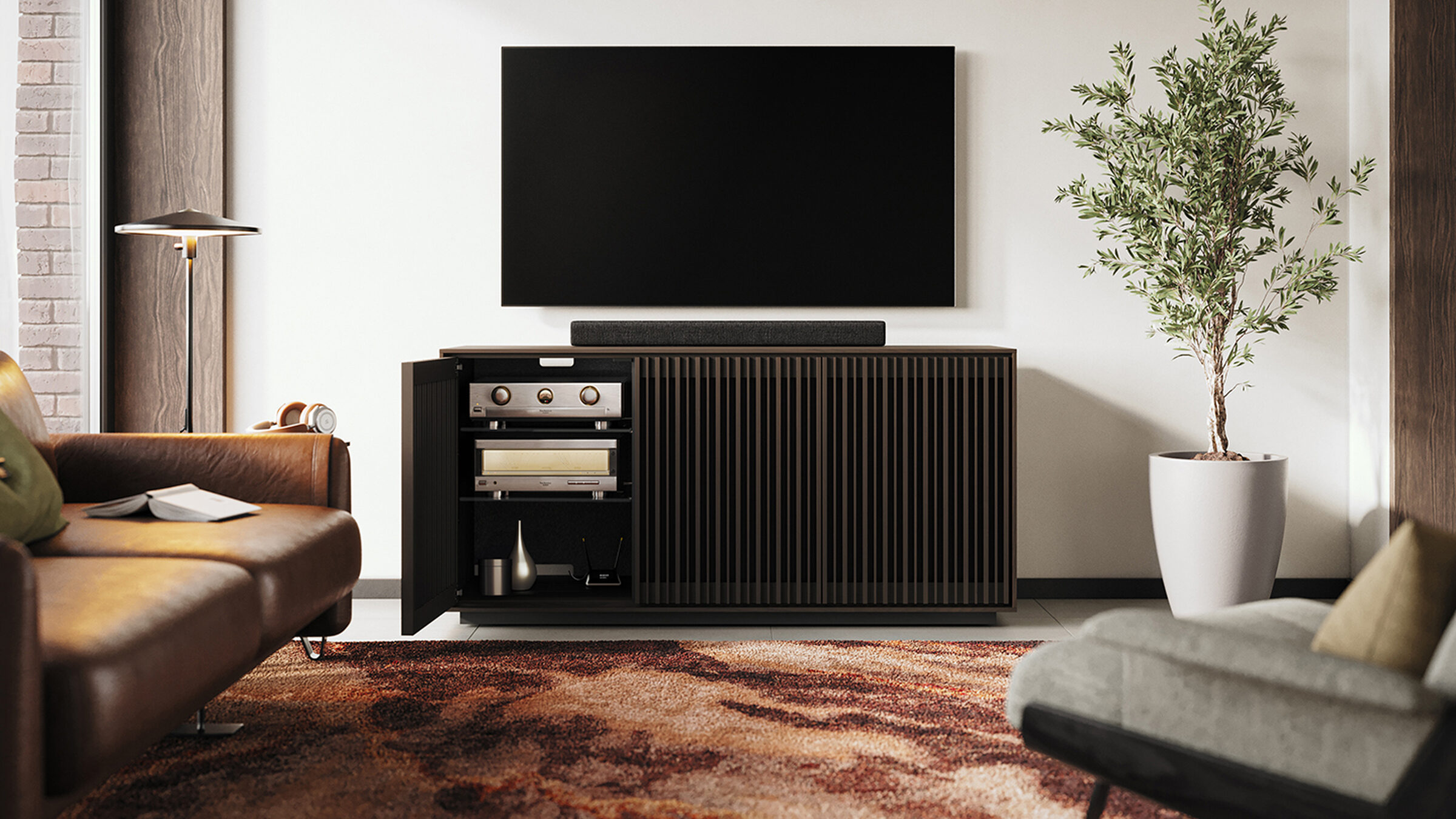 Profile 8477 Modern Media + Storage Console | BDI Furniture