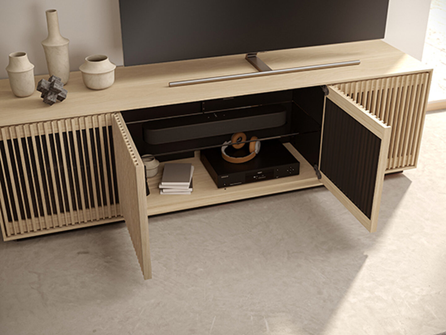 Profile 8479 Modern Storage + Media Cabinet | BDI Furniture