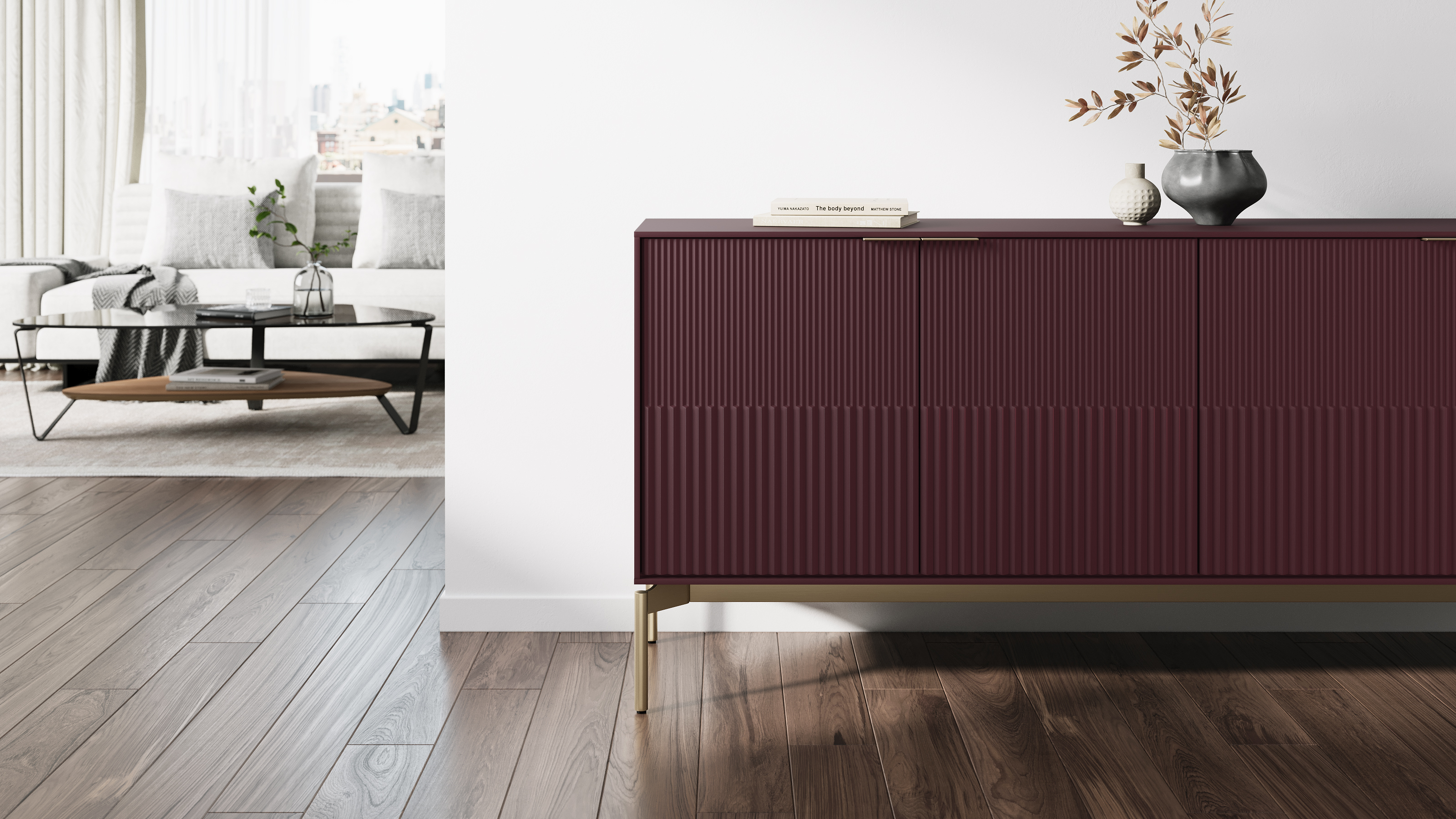 Zig 7649 Modern Storage Credenza & Console | BDI Furniture
