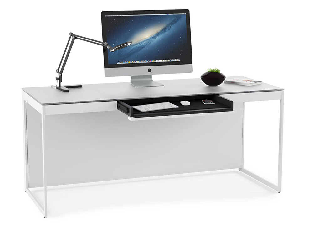 Centro 6401 Modern White Home Office Desk | BDI Furniture