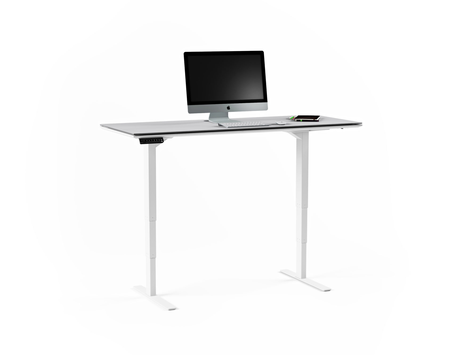 Centro 6451-2 Height Adjustable Standing Desk - 60"x24" | BDI Furniture