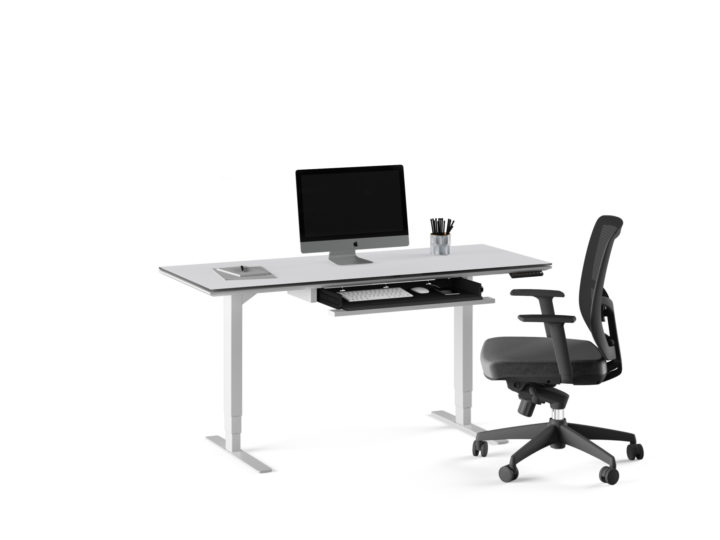 Centro 6451-2 Height Adjustable Standing Desk - 60"x24" | BDI Furniture