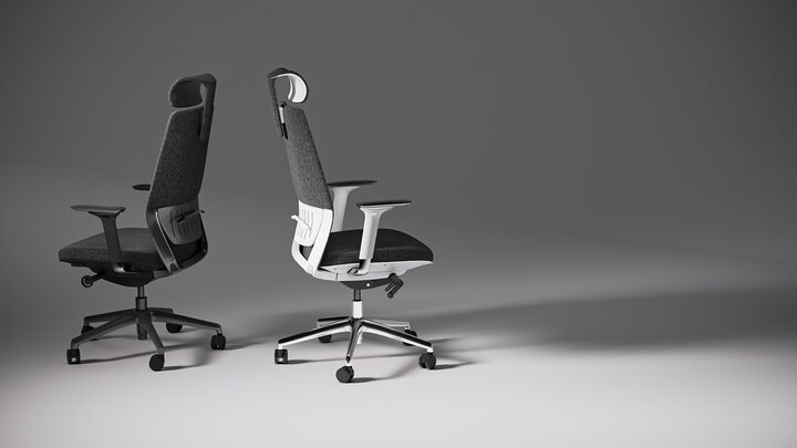 Coda 3521 Modern Black Office Chair | BDI Furniture