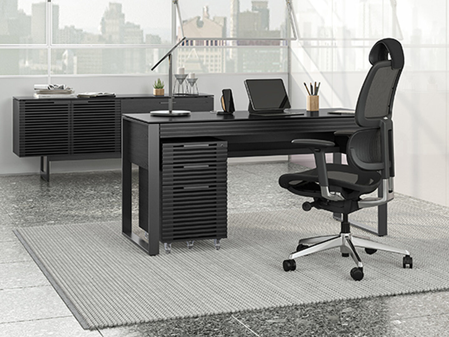 Corridor 6501 Modern Home Office Desk | BDI Furniture