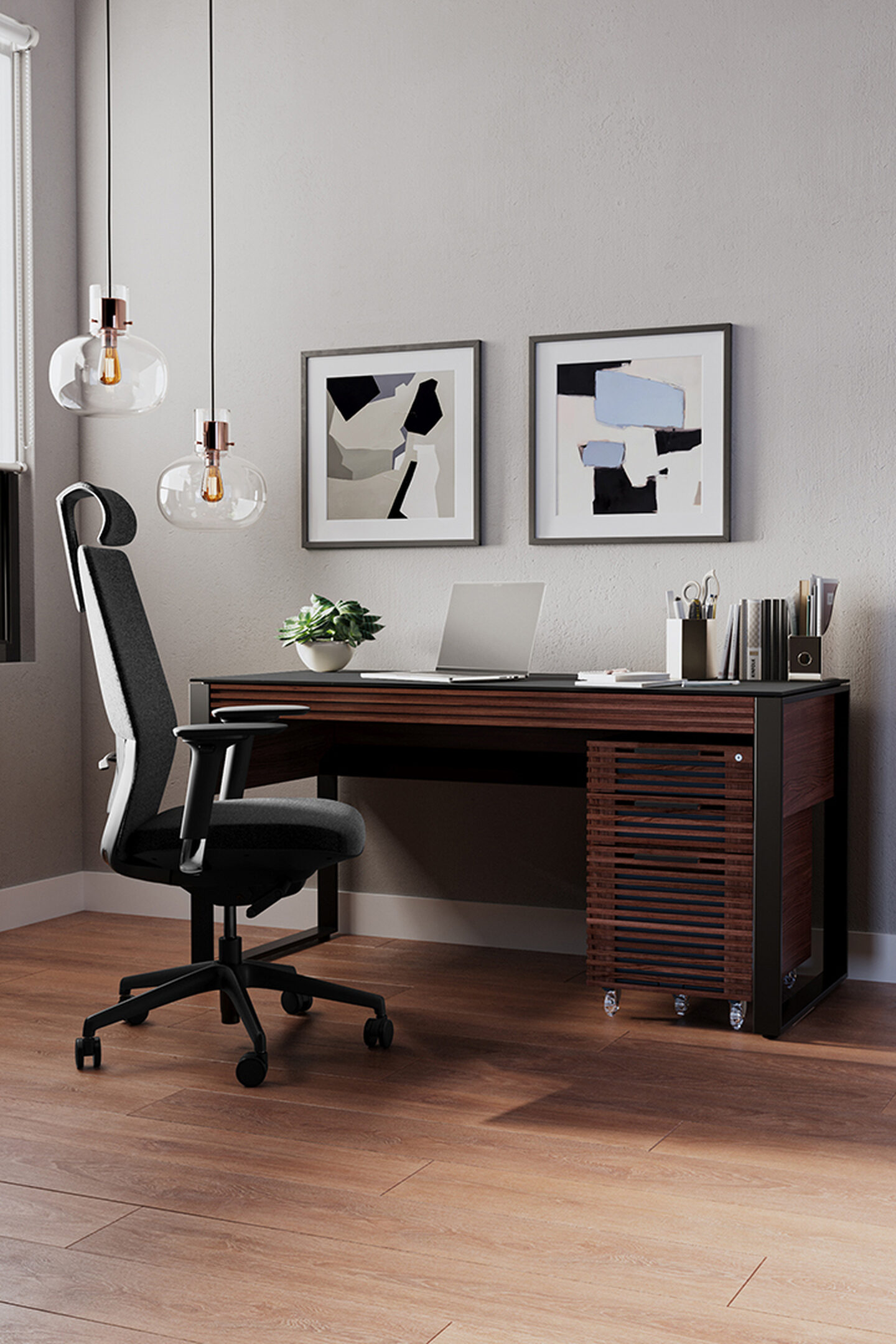 Corridor 6501 Modern Home Office Desk | BDI Furniture