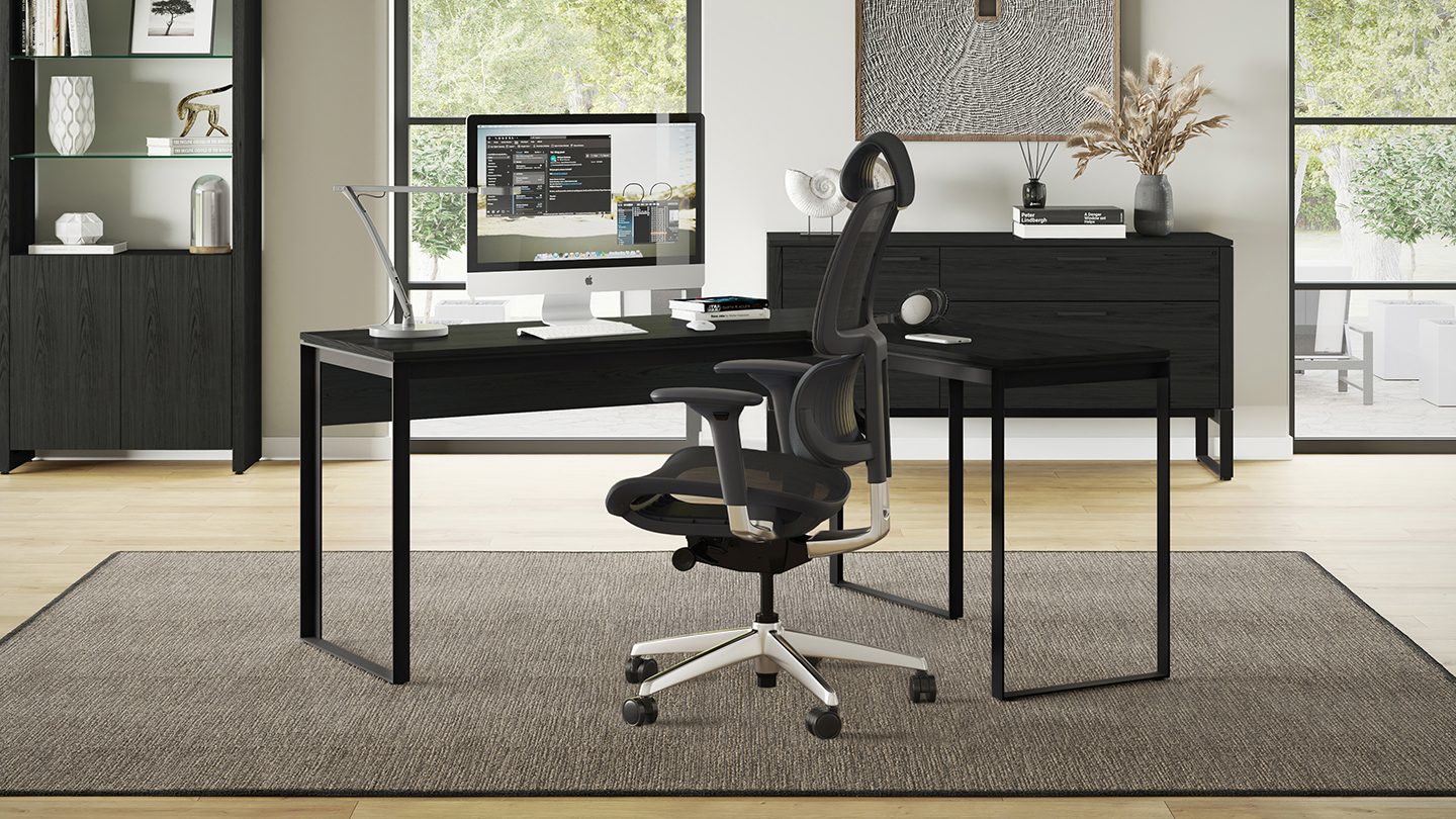Linea 6223 Large Modern Home Office Work Desk | BDI Furniture