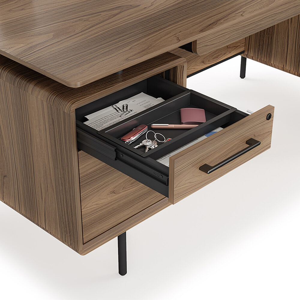 LINQ 6821 Modern Home Office Desk | BDI Furniture