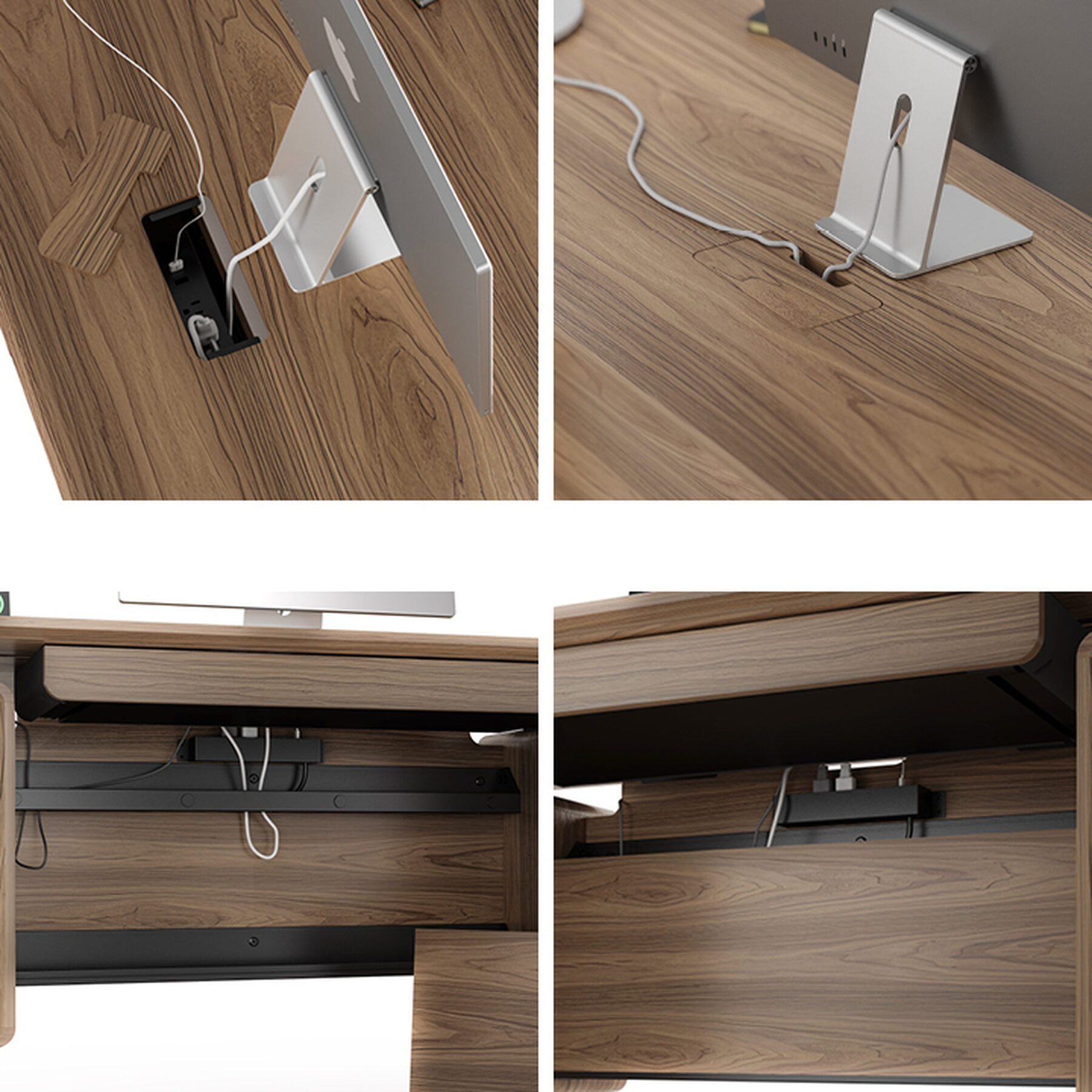 LINQ 6821 Modern Home Office Desk | BDI Furniture