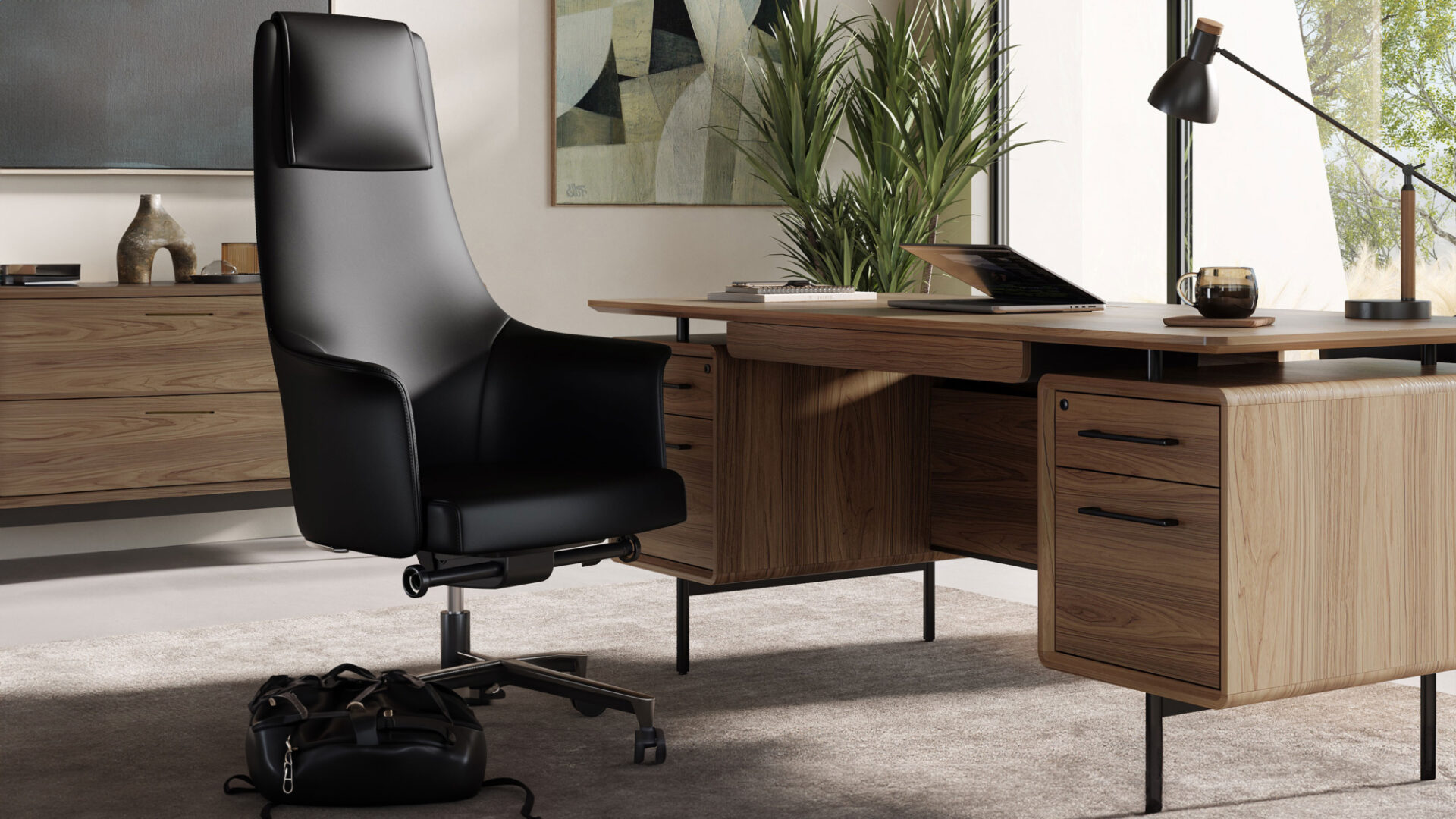 LINQ 6821 Modern Home Office Desk | BDI Furniture