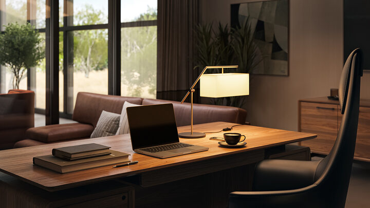 LINQ 6821 Modern Home Office Desk | BDI Furniture