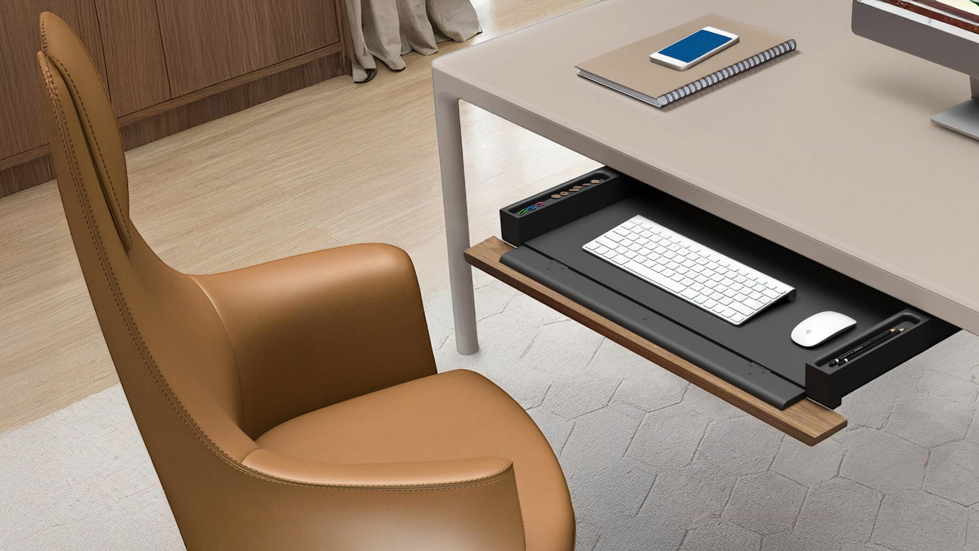 Luma 6769 Keyboard/Storage Drawer | BDI Furniture