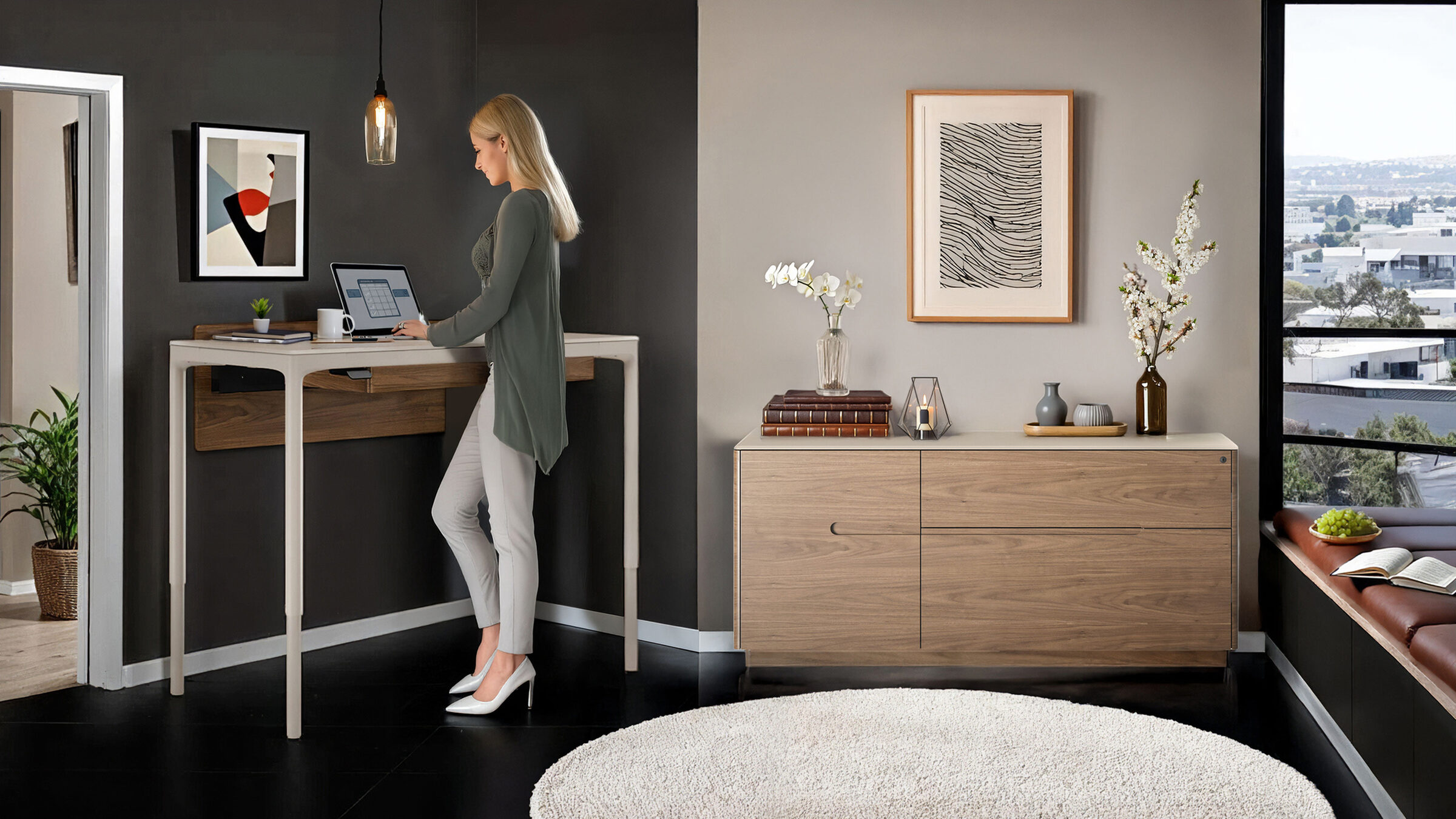 Luma 6767 Large Adjustable Back Panel | BDI Furniture