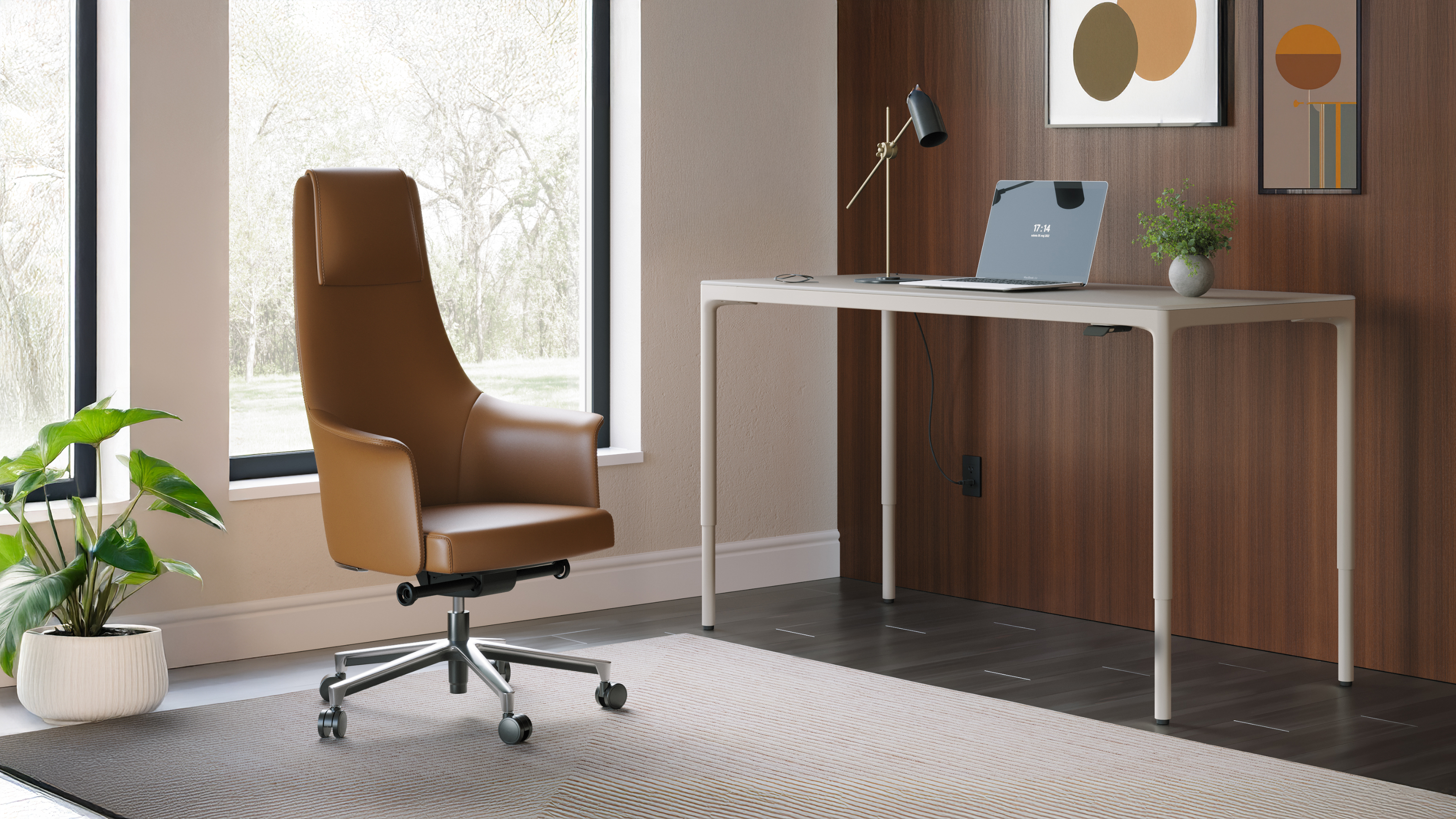 Luma 6762 Modern Home Office Standing Desk | BDI Furniture