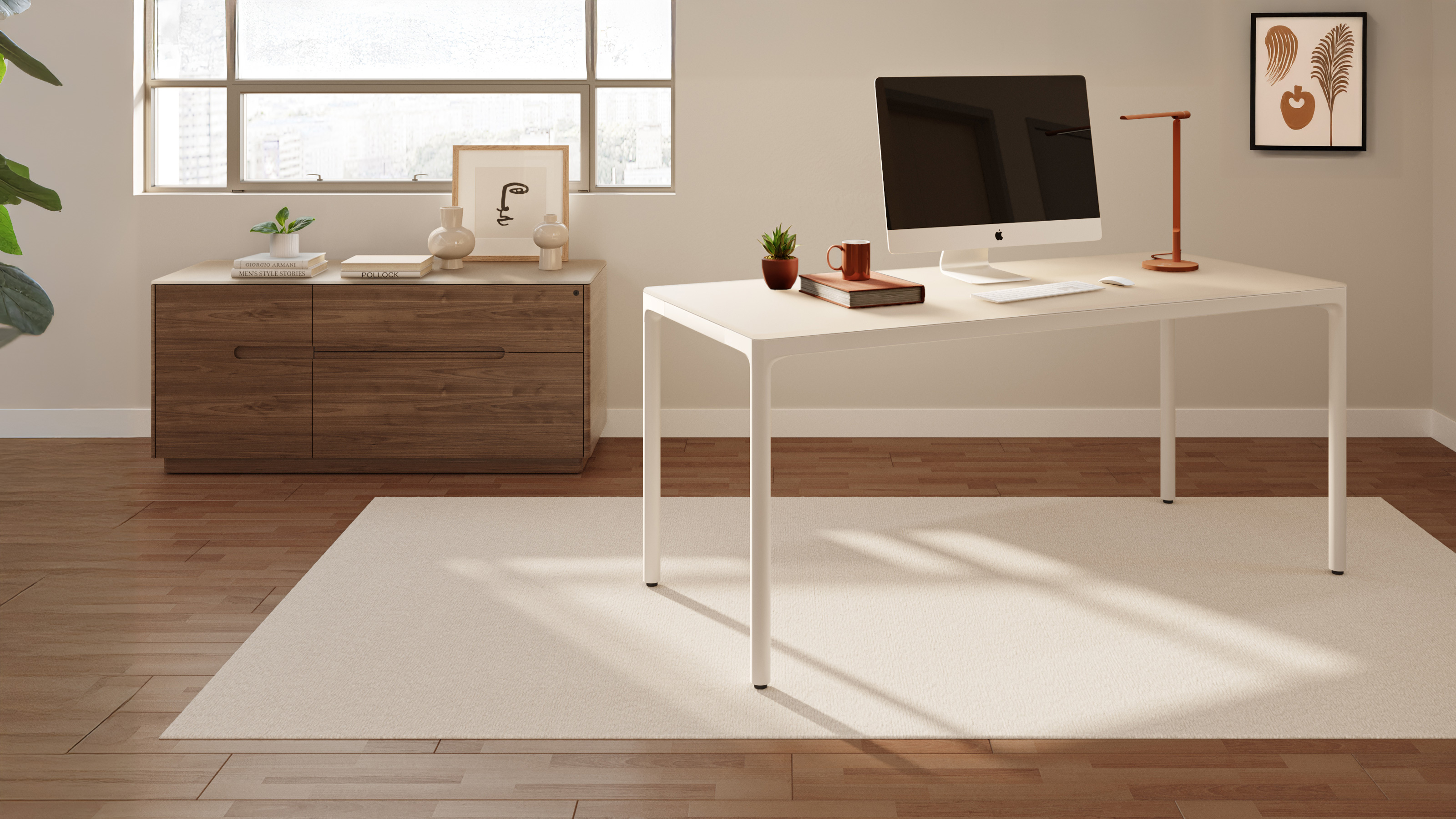 Luma 6762S 66" x 28" Modern Home Office Desk | BDI Furniture
