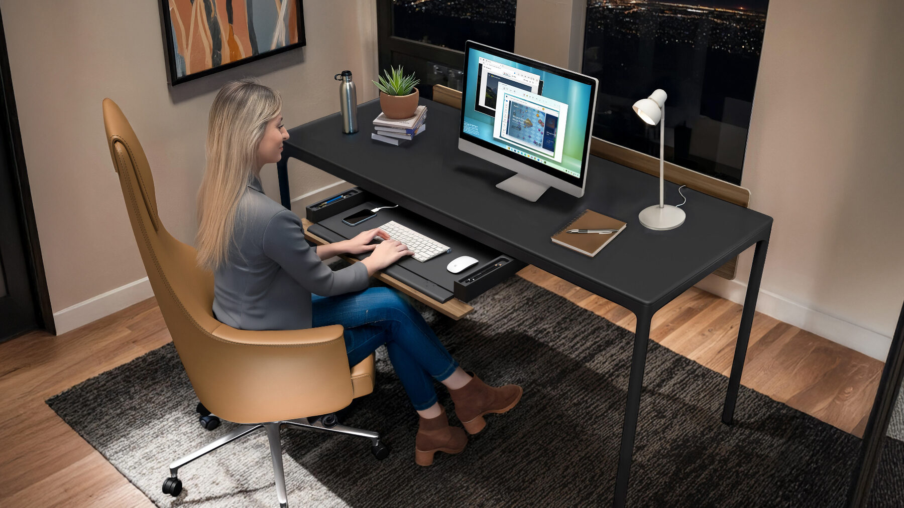 Luma 6767 Large Adjustable Back Panel | BDI Furniture