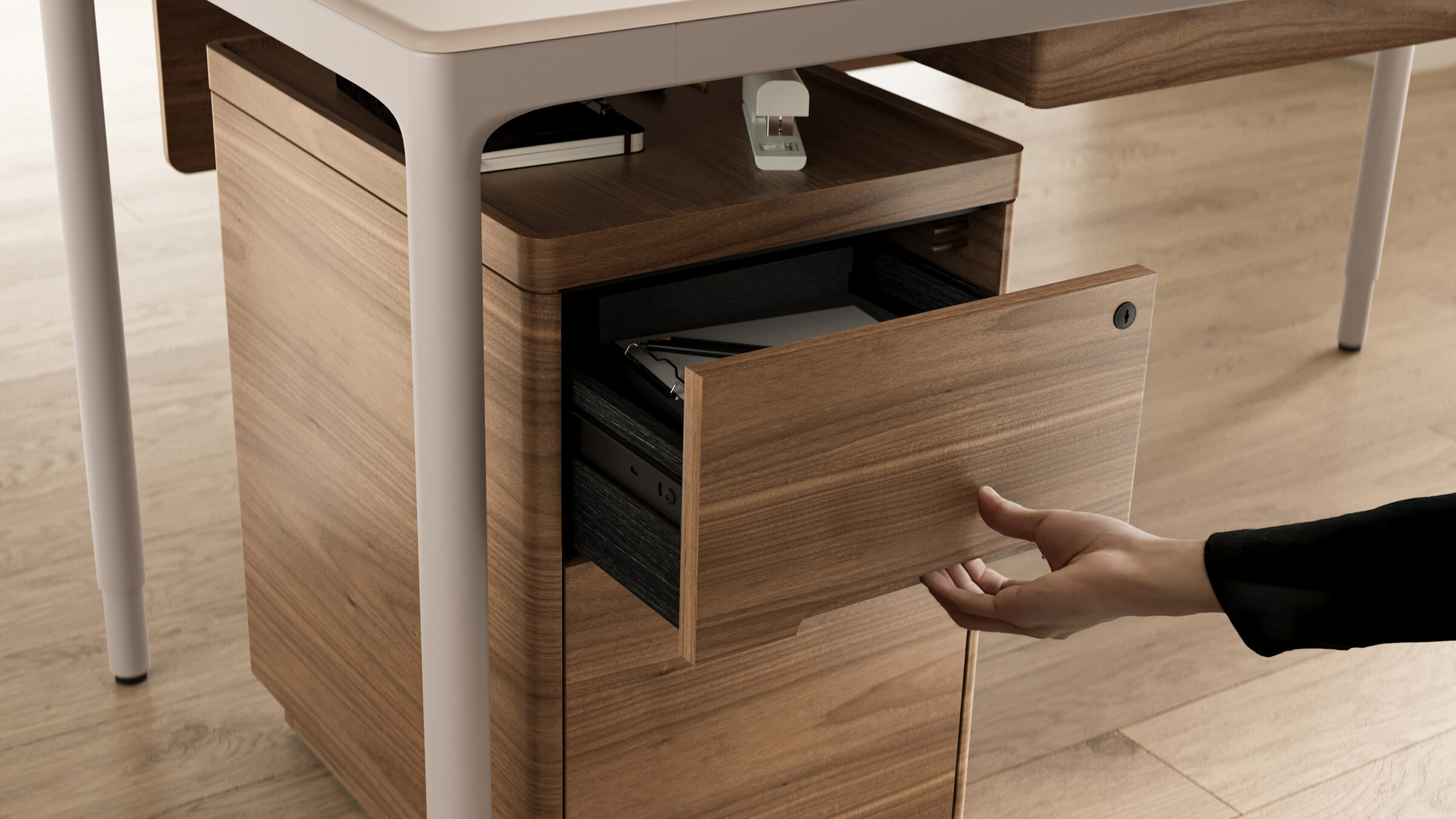 Luma 6769 Keyboard/Storage Drawer | BDI Furniture