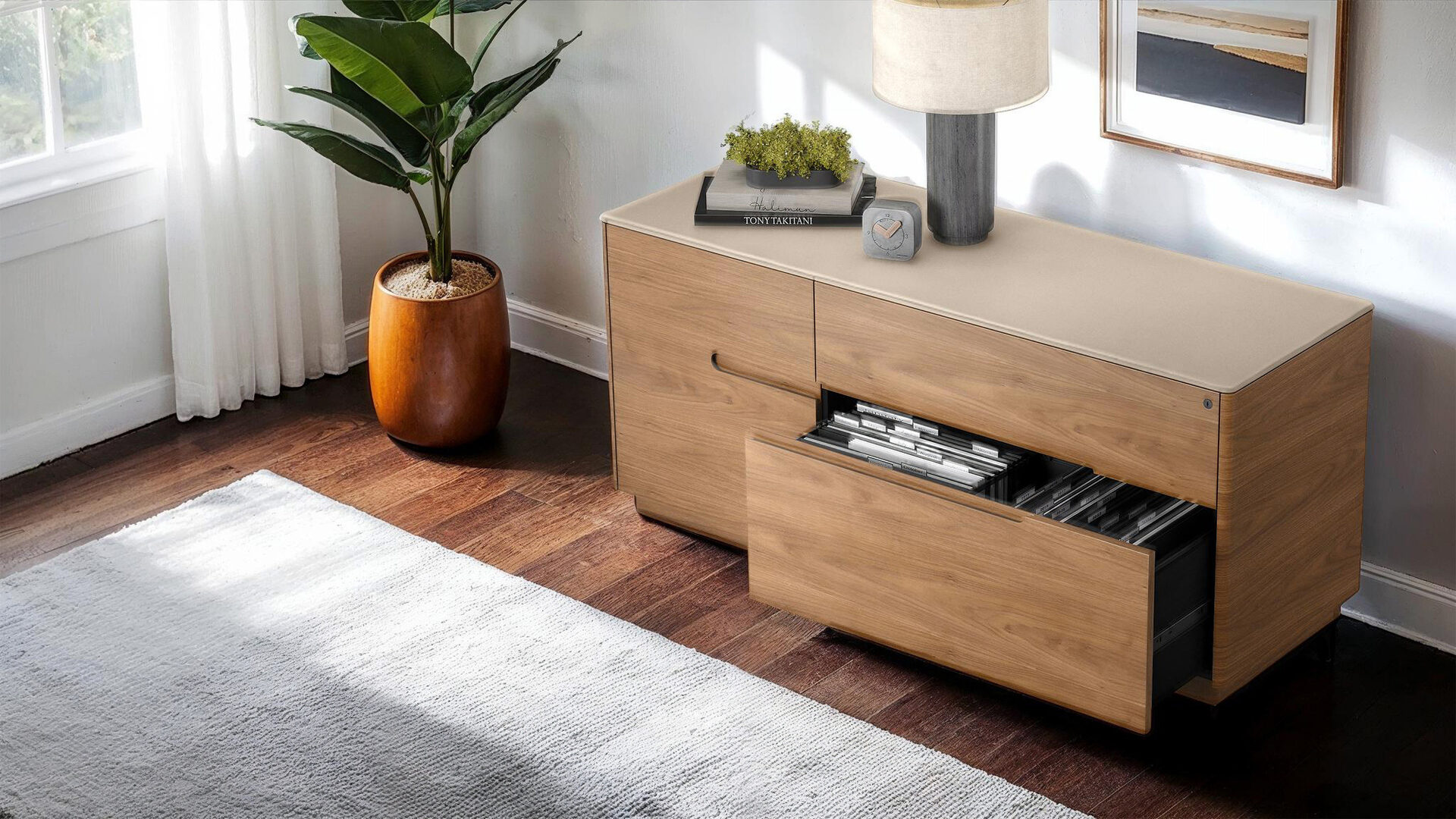 Luma 6720 Multifunction Storage & Printer Cabinet | BDI Furniture