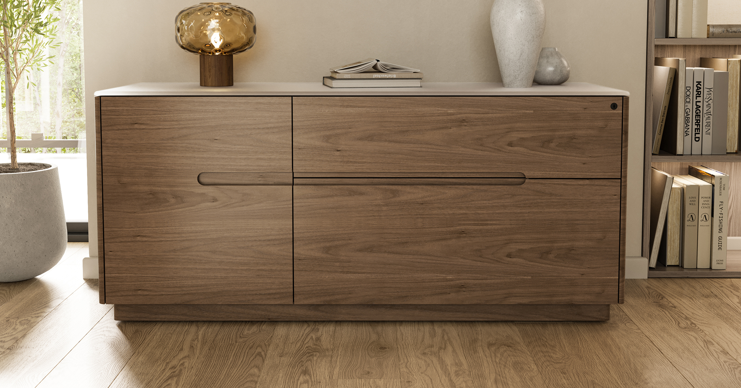 Luma 6720 Multifunction Storage & Printer Cabinet | BDI Furniture