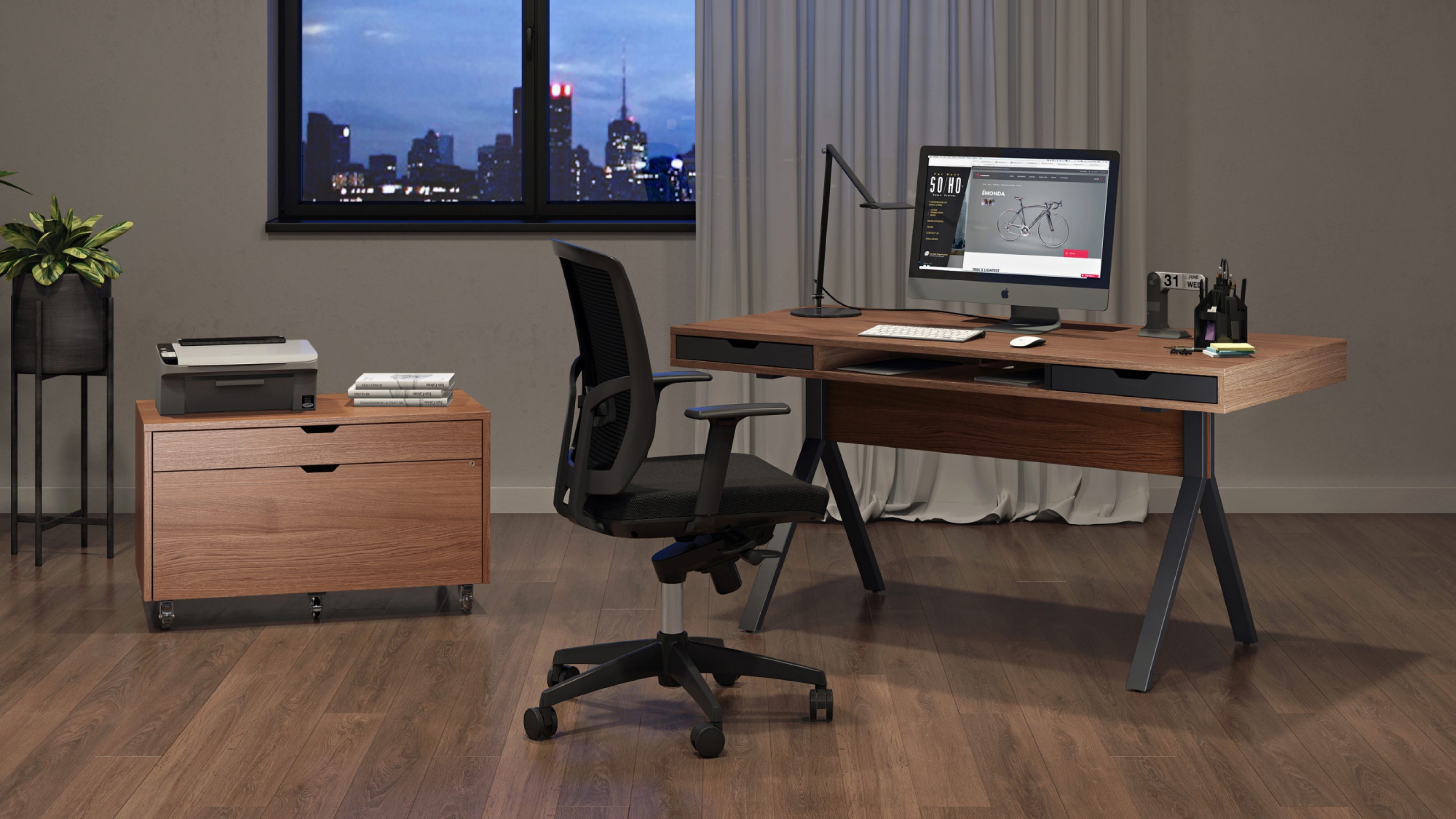 Modica 6341 Modern Home Office Desk | BDI Furniture