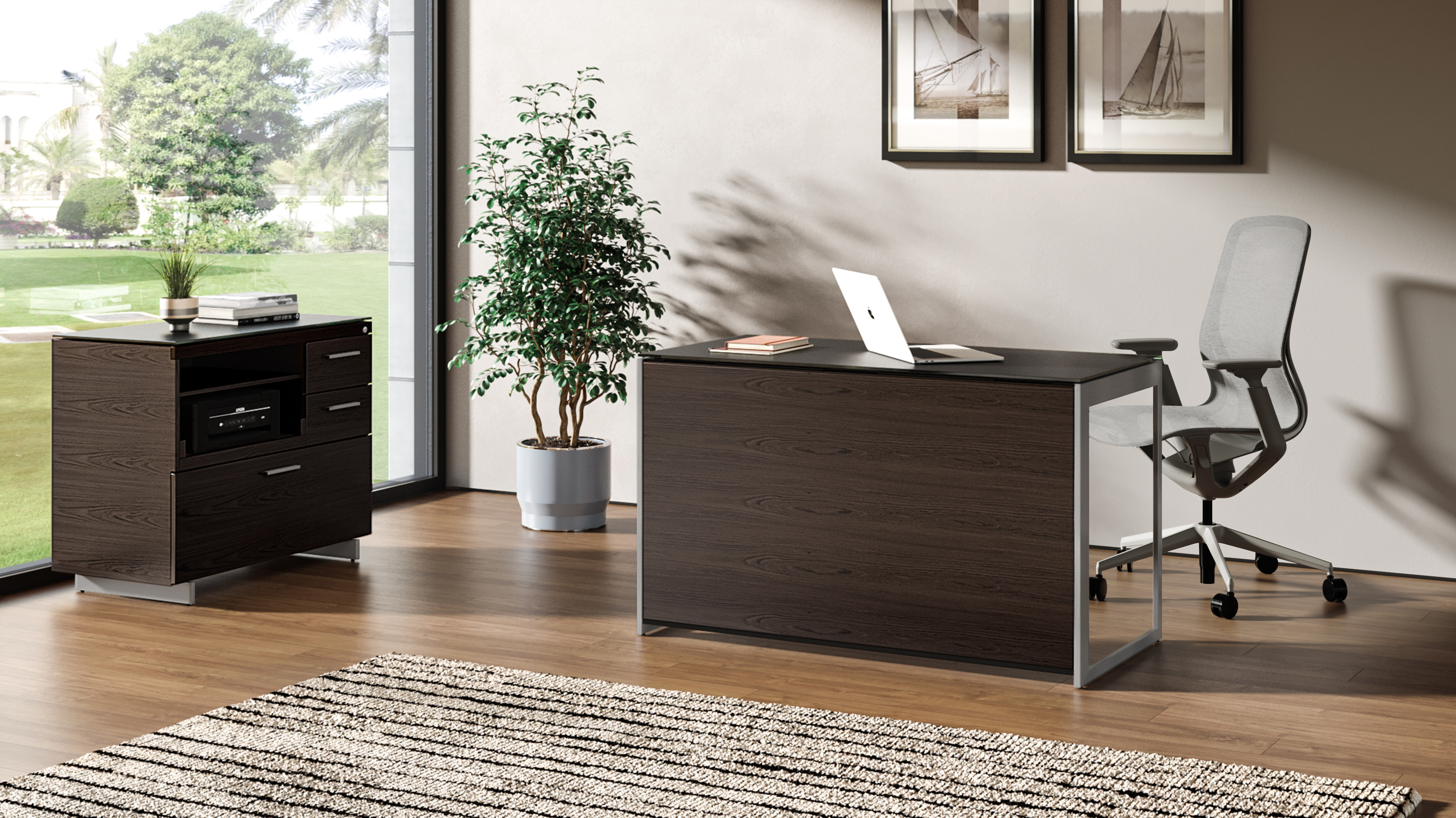 Sequel 6108 Compact Desk Magnetic Back Panel | BDI Furniture