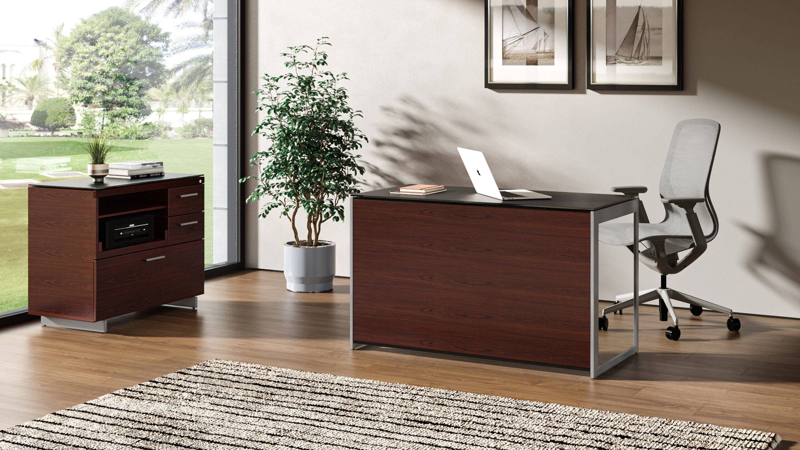 Sequel 6108 Compact Desk Magnetic Back Panel | BDI Furniture