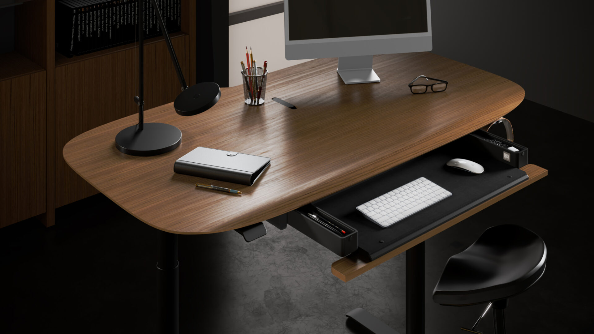 Soma 6351 Wood Topped Standing Desk | BDI Furniture