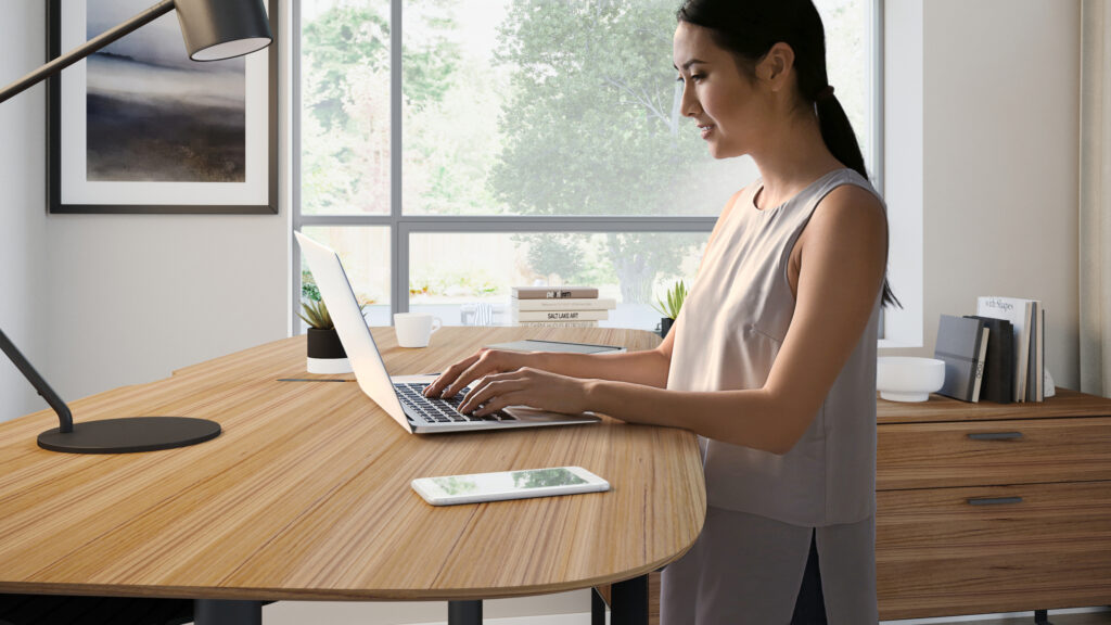 Soma 6352 Large Executive Style Standing Desk | BDI Furniture