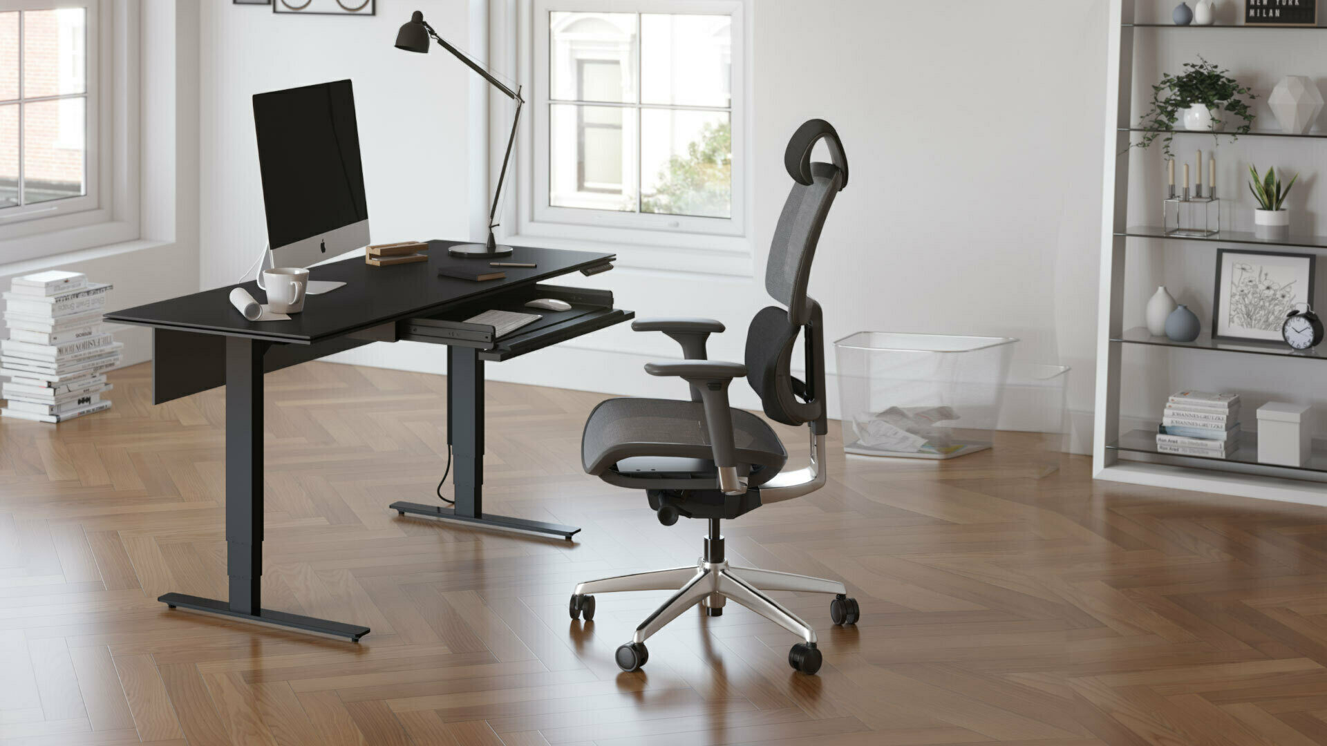Stance 6651 Height Adjustable Standing Desk | BDI Furniture