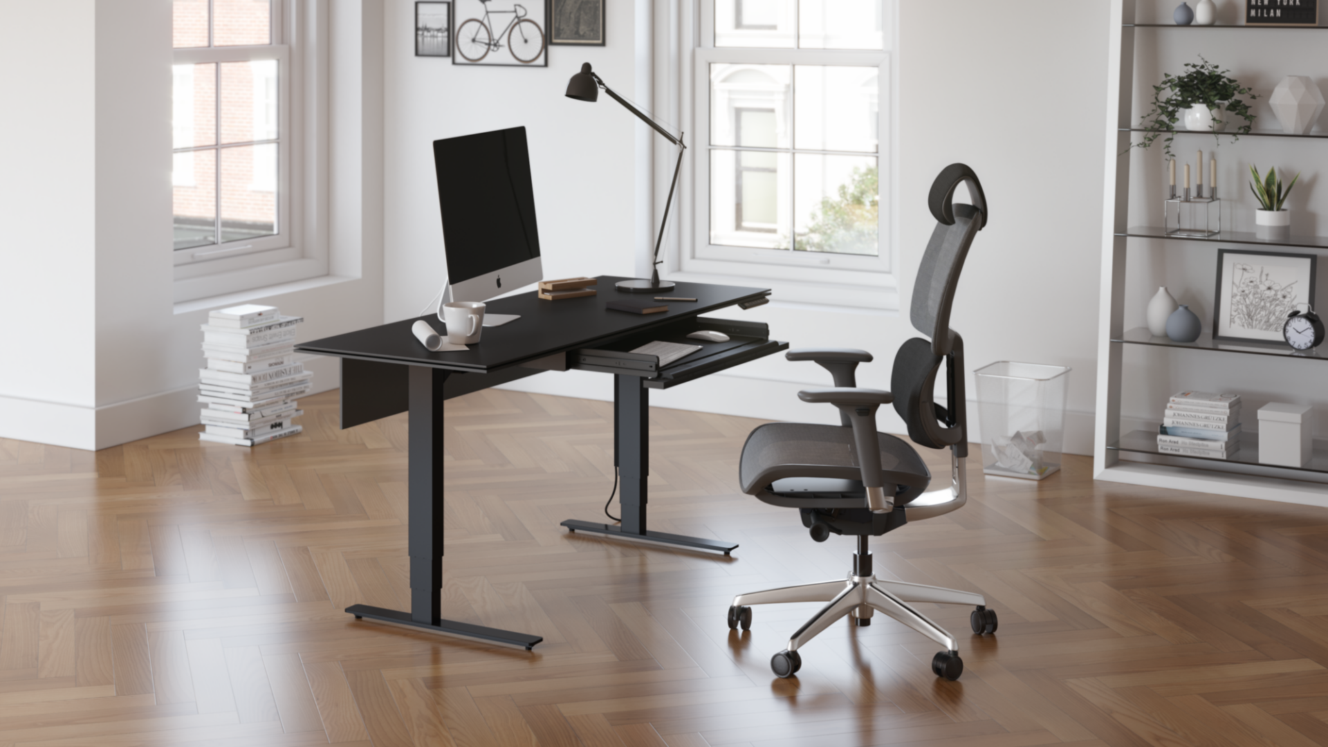 Stance 6651 Height Adjustable Standing Desk | BDI Furniture