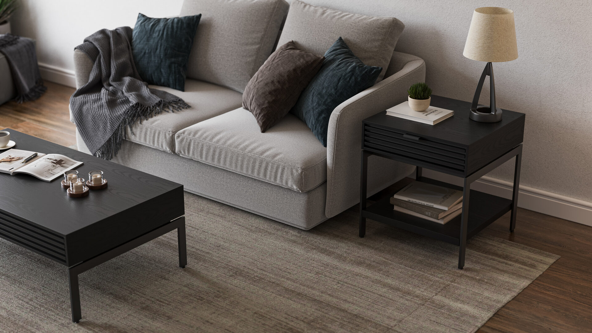 Cora 1176 Modern Wood End Table | BDI Furniture