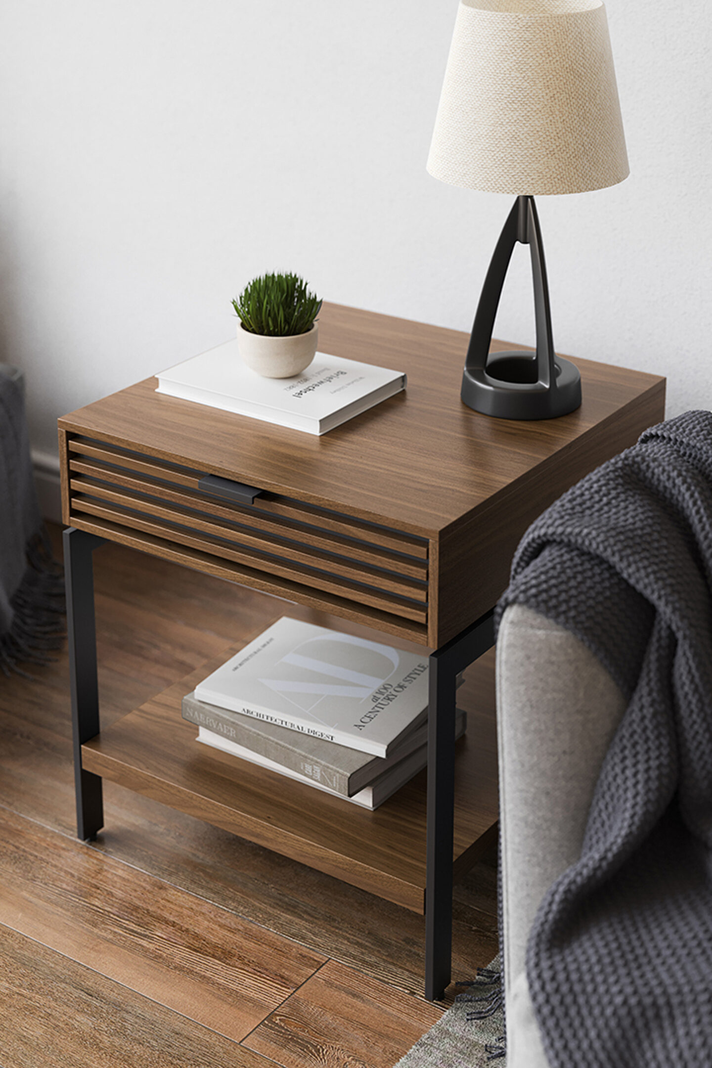 Cora 1176 Modern Wood End Table | BDI Furniture