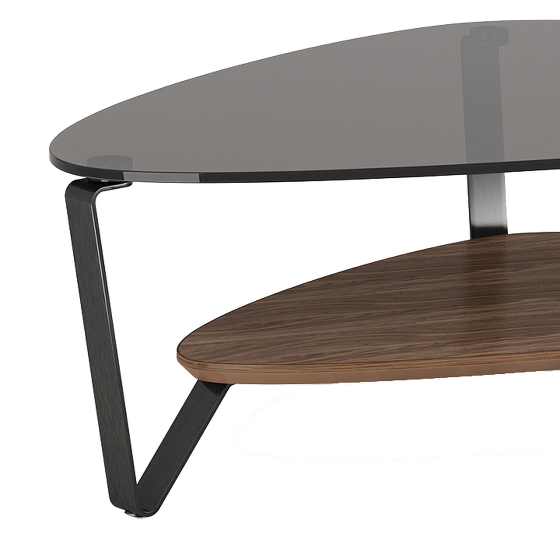 Dino 1363 Large Modern Glass Coffee Table | BDI Furniture