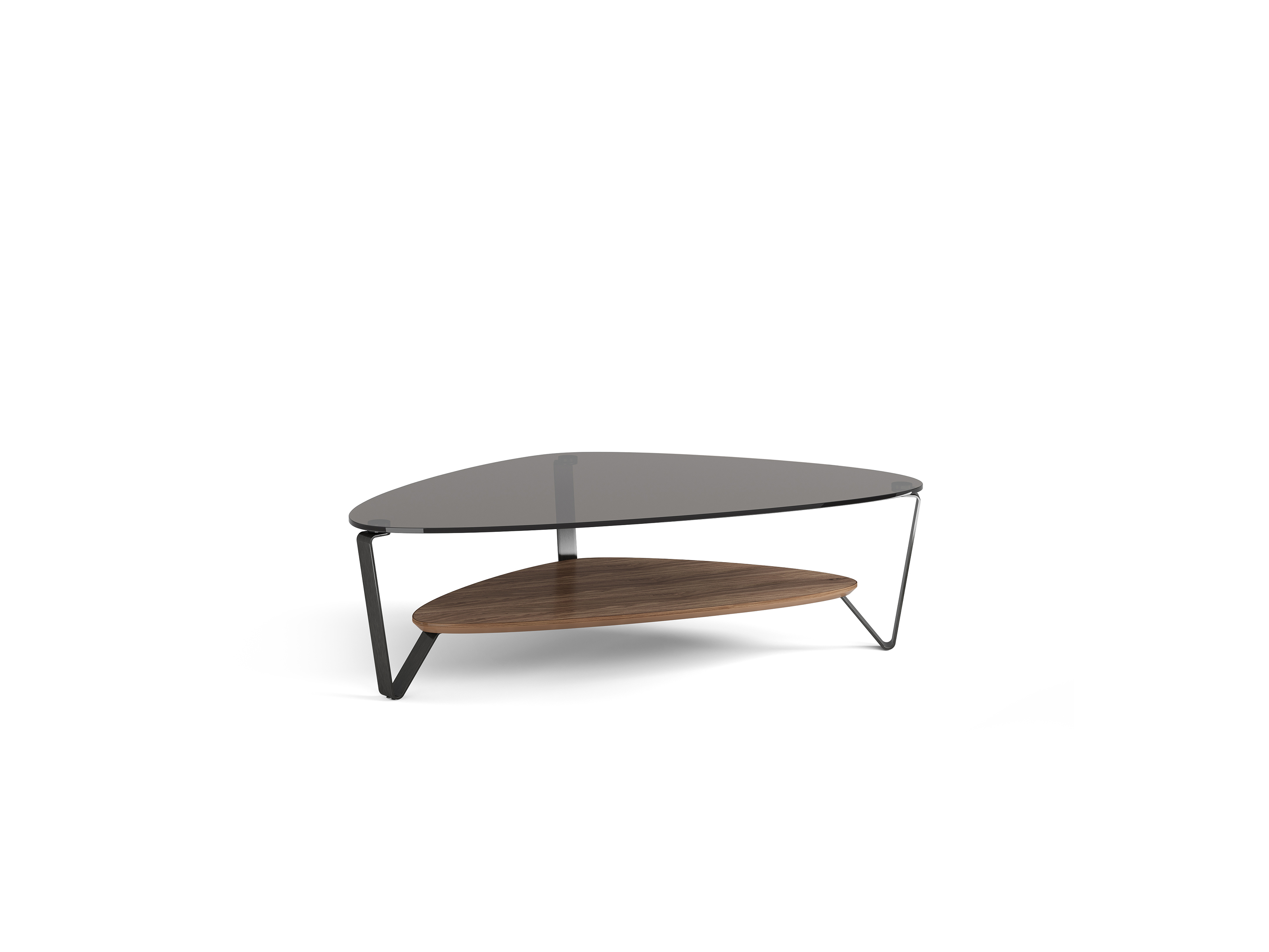 Dino 1363 Large Modern Glass Coffee Table | BDI Furniture