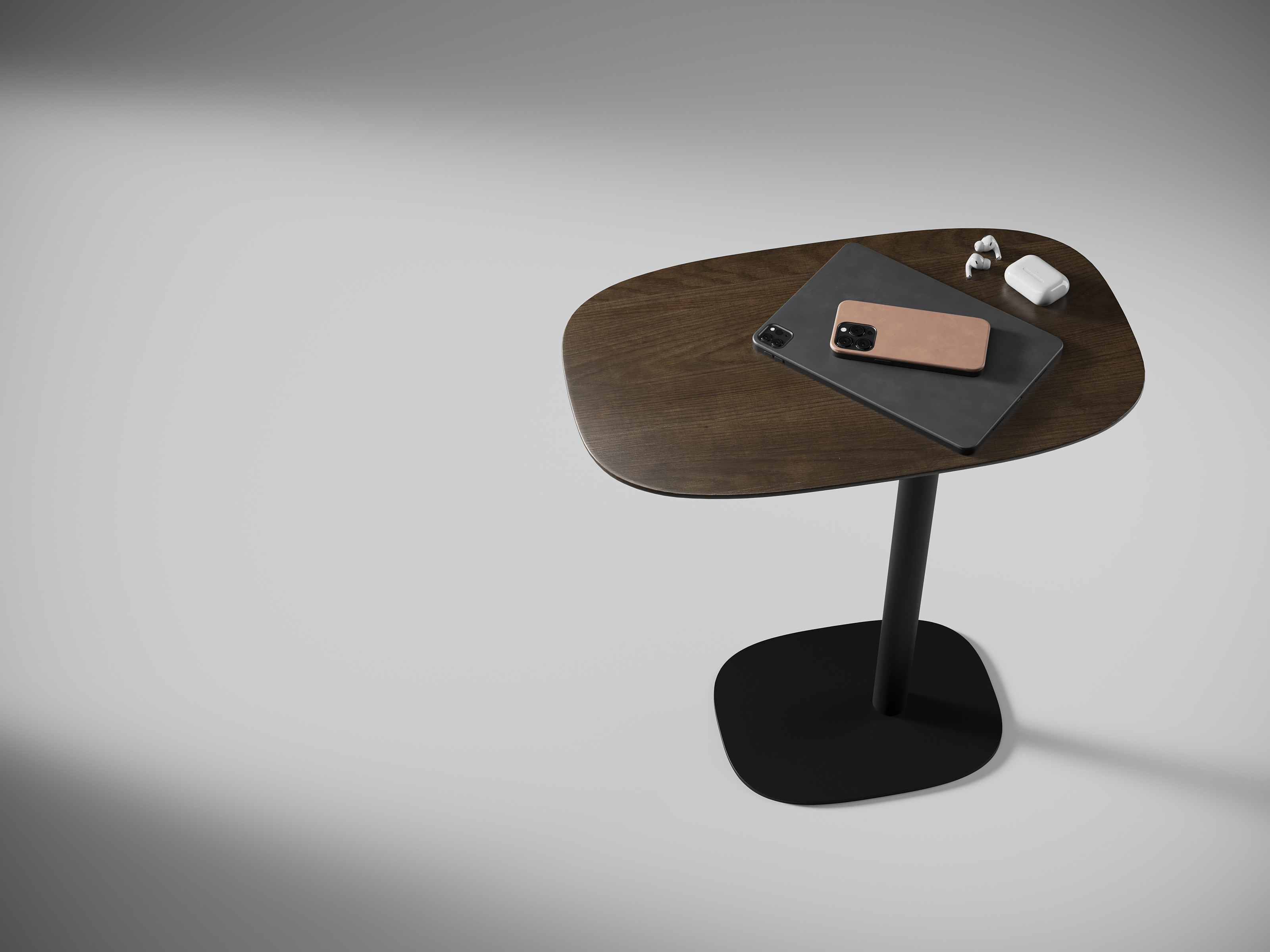 Serif 1046 Adjustable Wood Laptop Stand & End Table | BDI Furniture