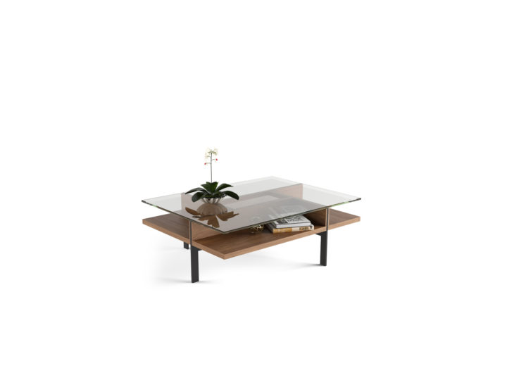 Terrace 1152 Modern Rectangular Glass Coffee Table | BDI Furniture