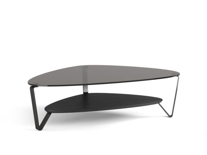 Dino 1363 Large Modern Glass Coffee Table | BDI Furniture